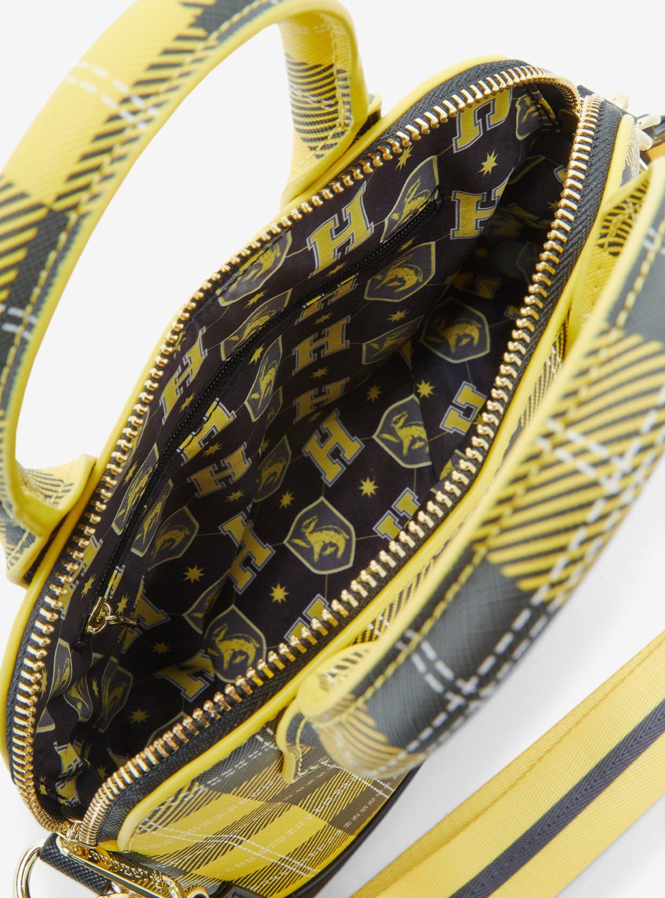 Loungefly Harry Potter Hufflepuff Plaid Crossbody Bag | BoxLunch