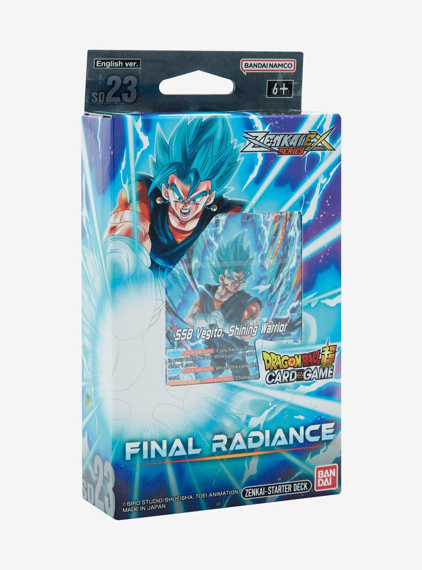 Dragon Ball Z Super Card Game Zenkai Ex Final Radiance Starter Deck ...