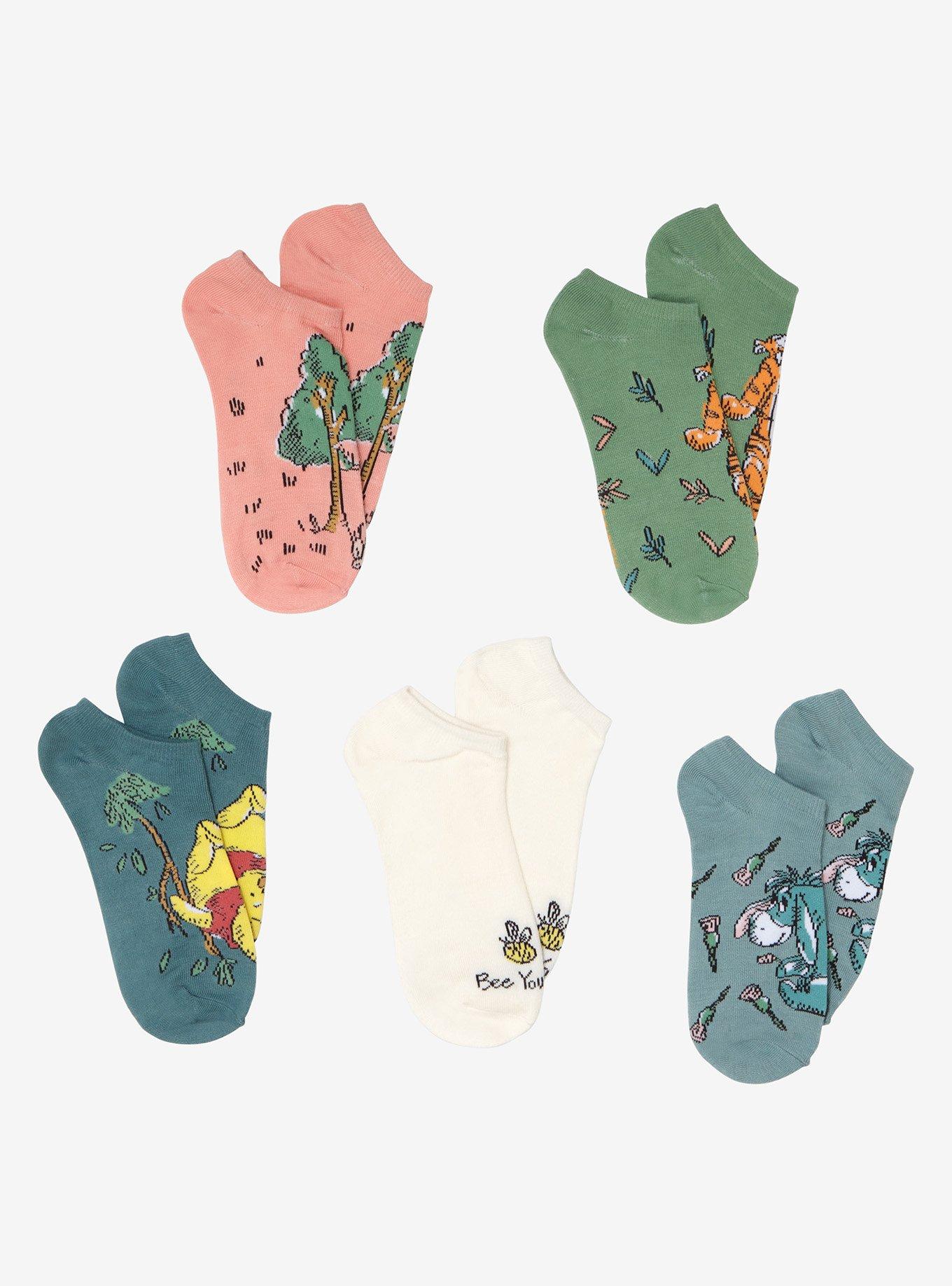 Disney Winnie the Pooh Sketch Pooh Bear & Friends Sock Set | BoxLunch