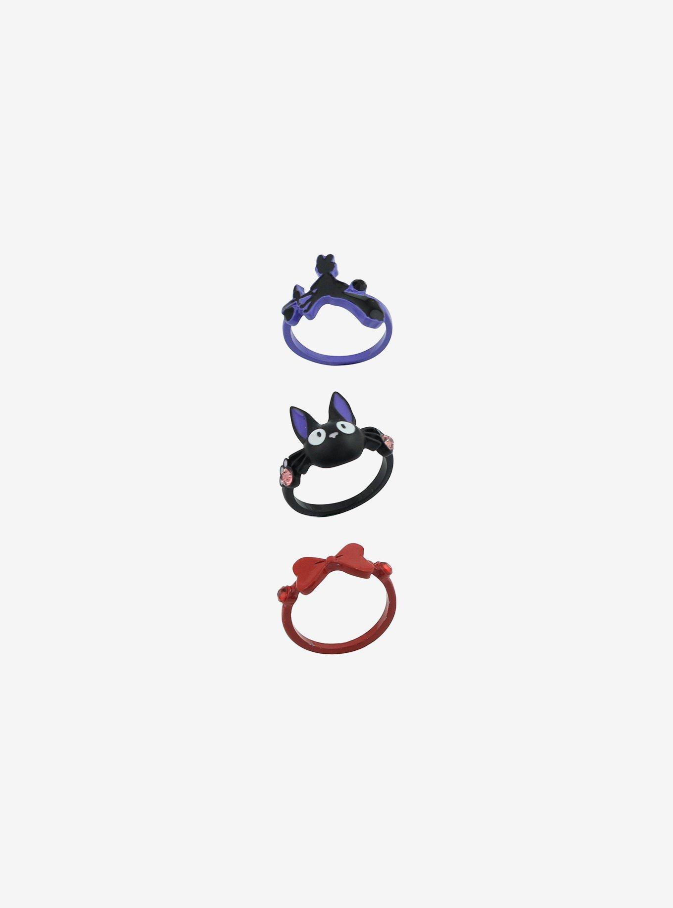 Studio Ghibli Kiki's Delivery Service Jiji Figural Ring Set | Hot Topic