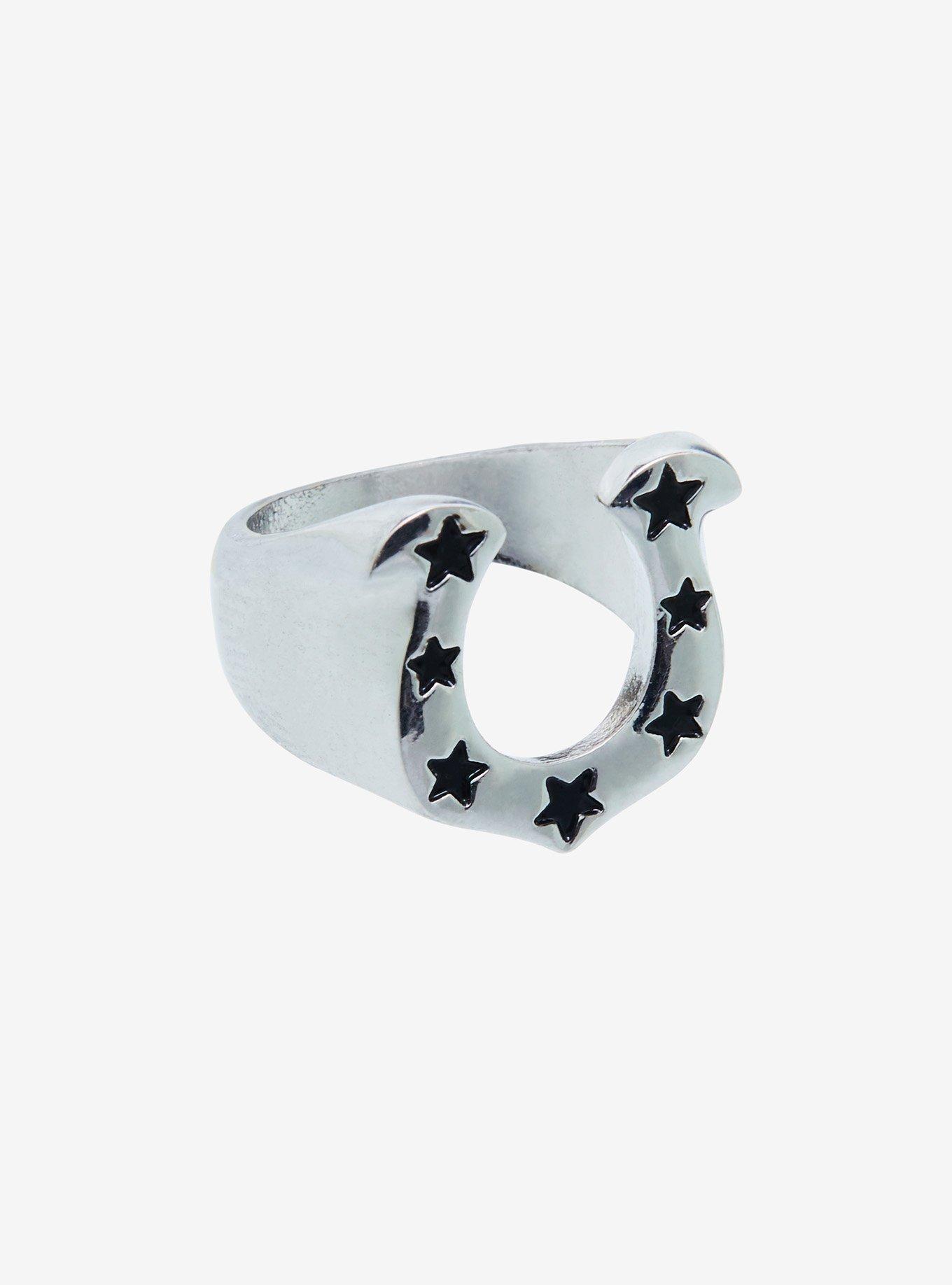 Social Collision Star Horseshoe Ring | Hot Topic