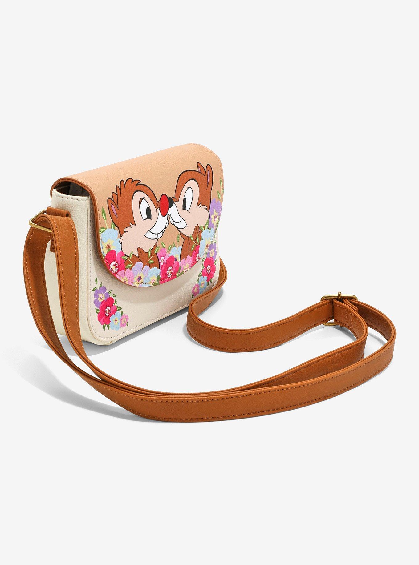 LNGEFLY Loungefly Disney Chip 'N' Dale Nose To Nose Crossbody Bag ...