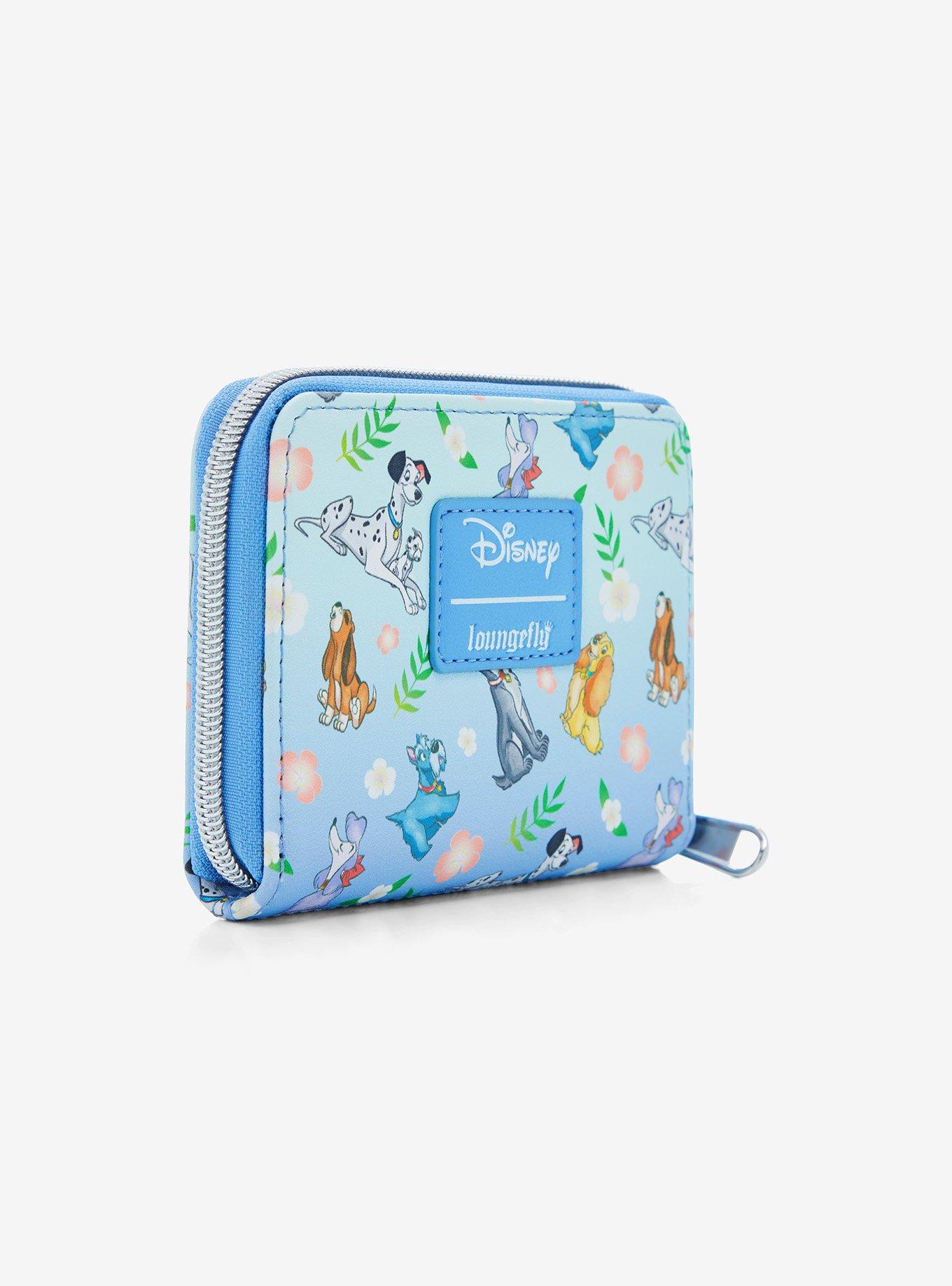 Hot Topic Loungefly Disney Dogs Floral Mini Zipper Wallet | Mall of ...