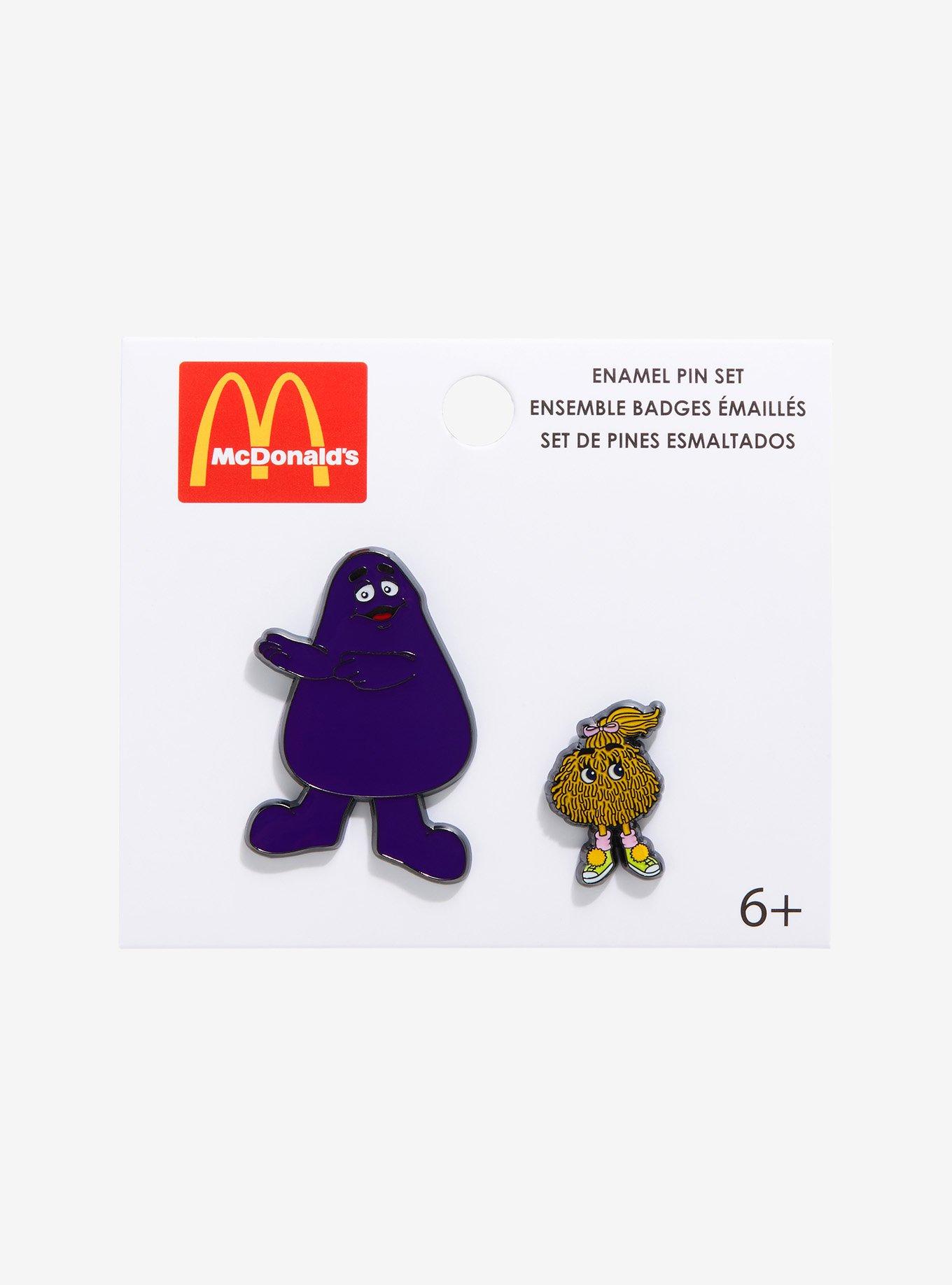 Hot Topic Loungefly McDonald's Grimace & Fry Kid Enamel Pin Set ...