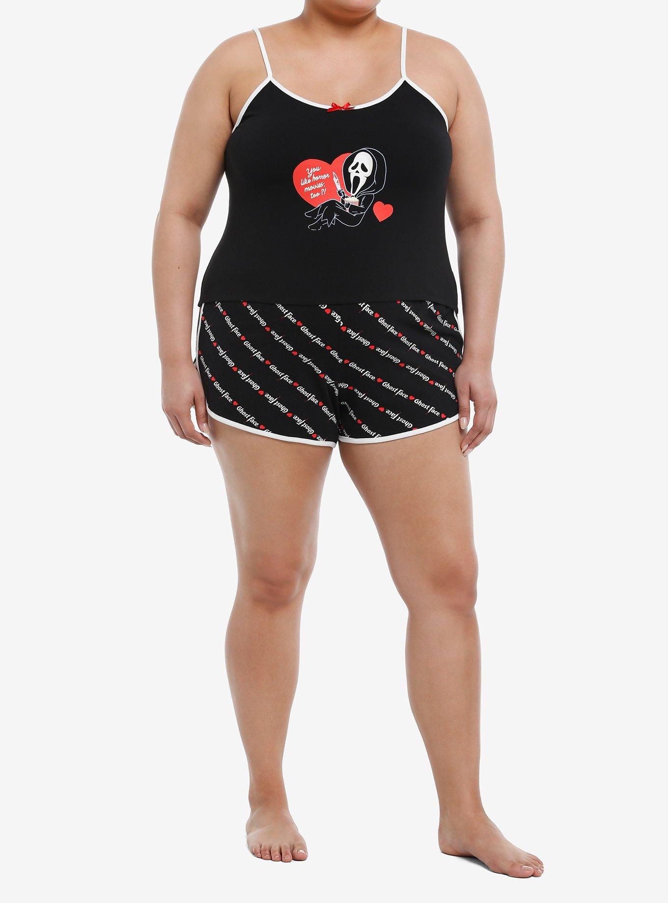 Hot Topic Ghost Face Horror Movies Heart Girls Lounge Set Plus ...