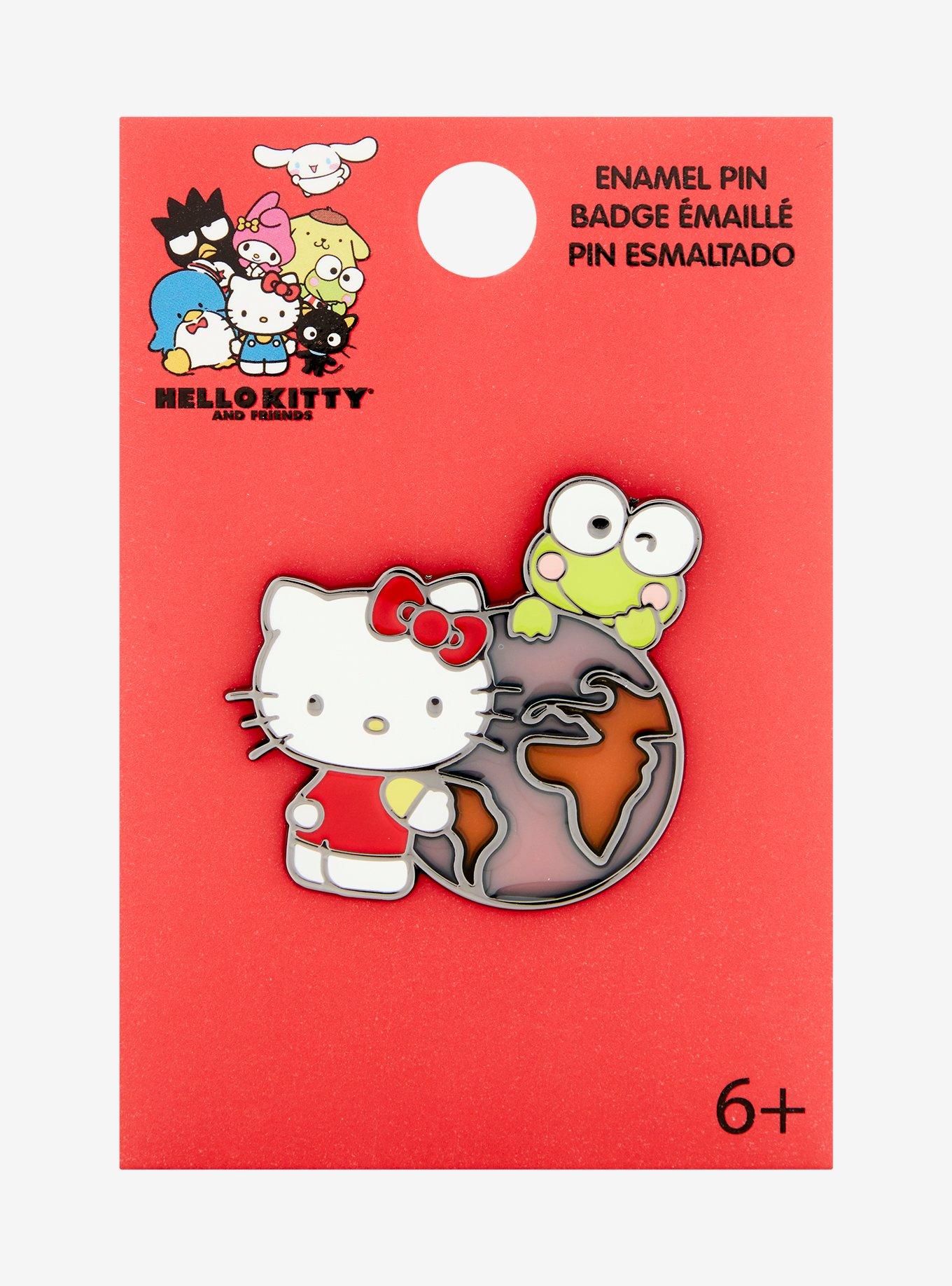 Hot Topic Loungefly Hello Kitty & Keroppi Globe Enamel Pin | Mall of ...
