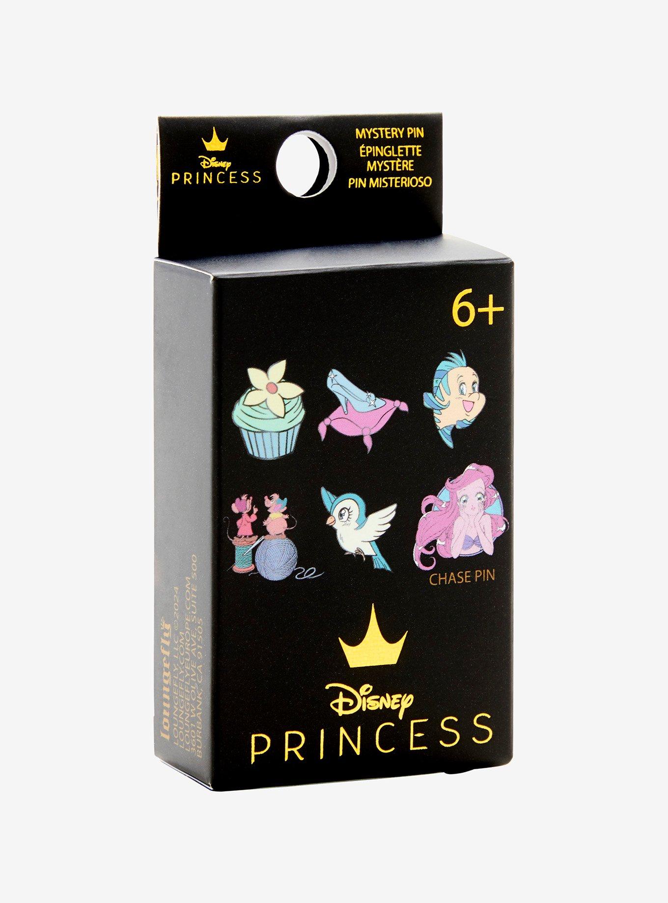 Loungefly Disney Cinderella and Little Mermaid Blind Box Enamel Pin ...