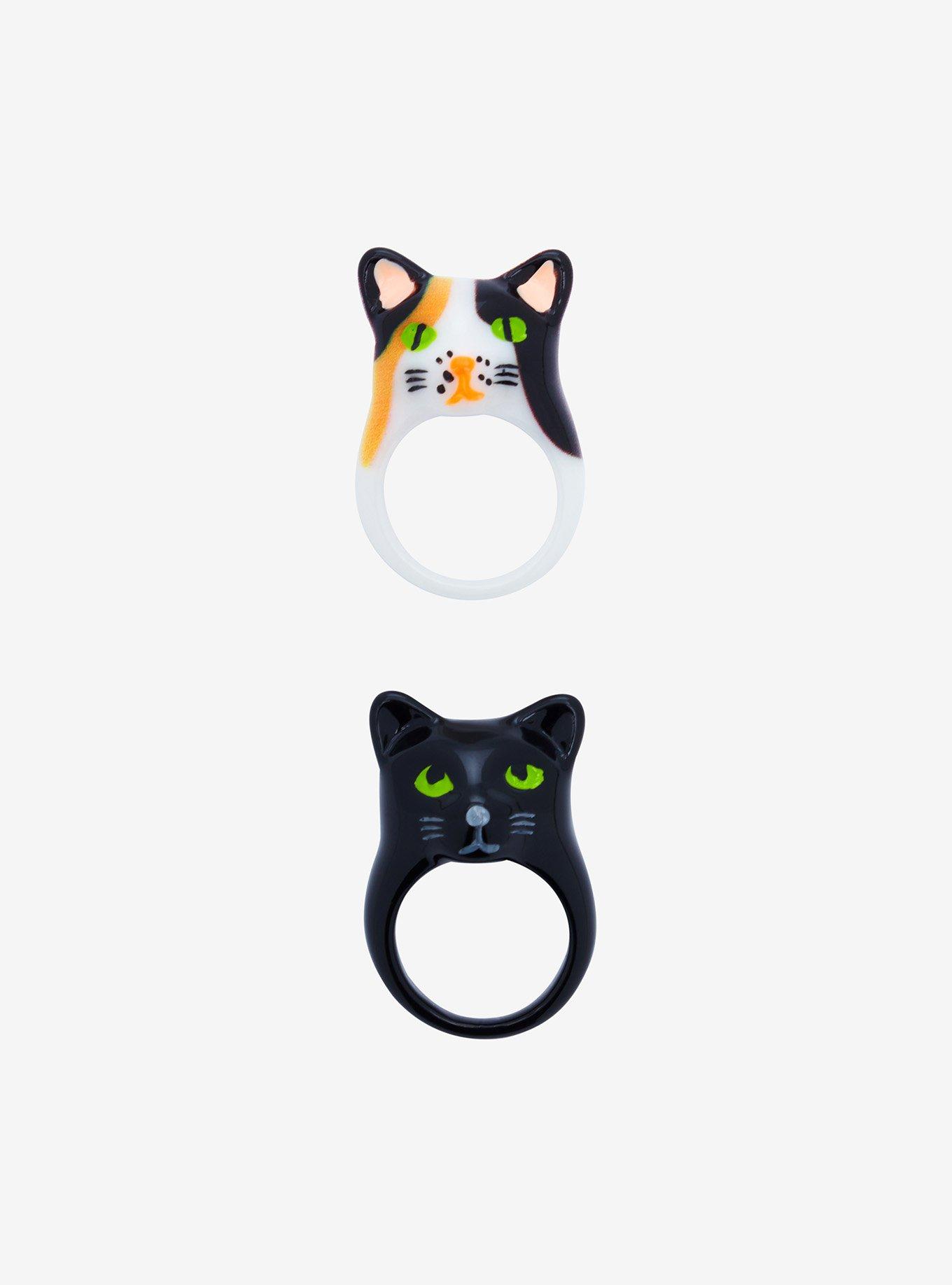 Sweet Society Cat Best Friend Ring Set | Hot Topic