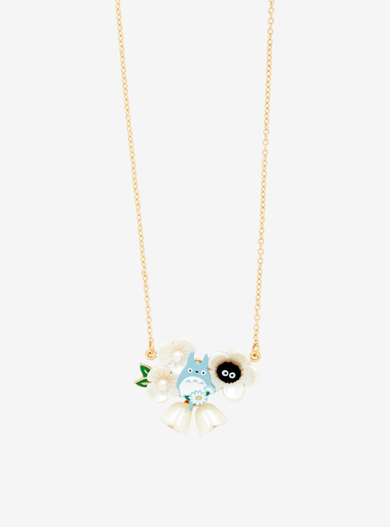 Studio Ghibli My Neighbor Totoro Soot Sprite Floral Necklace ...