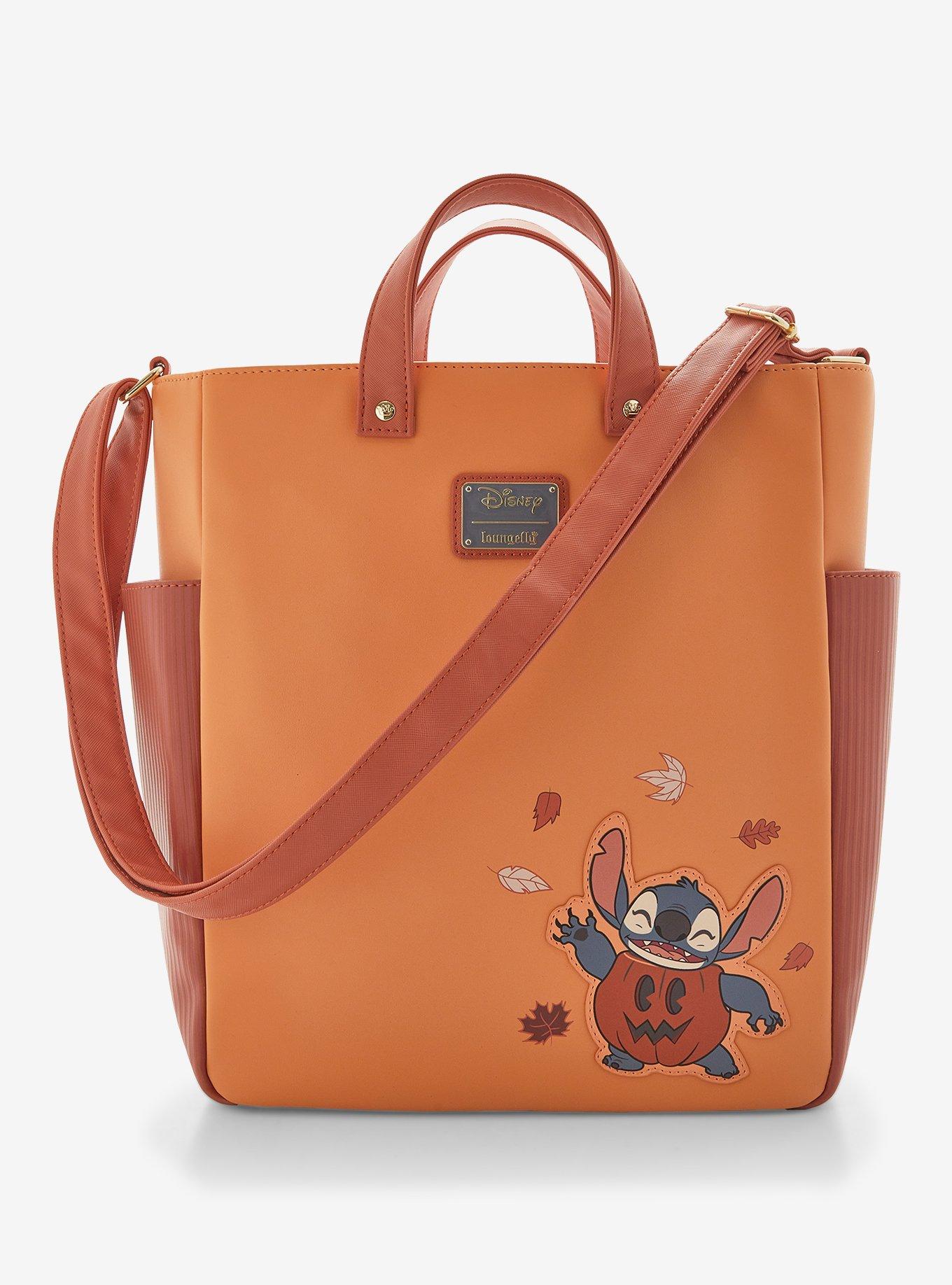 Boxlunch Loungefly Disney Lilo & Stitch Pumpkin Stitch Tote Bag ...