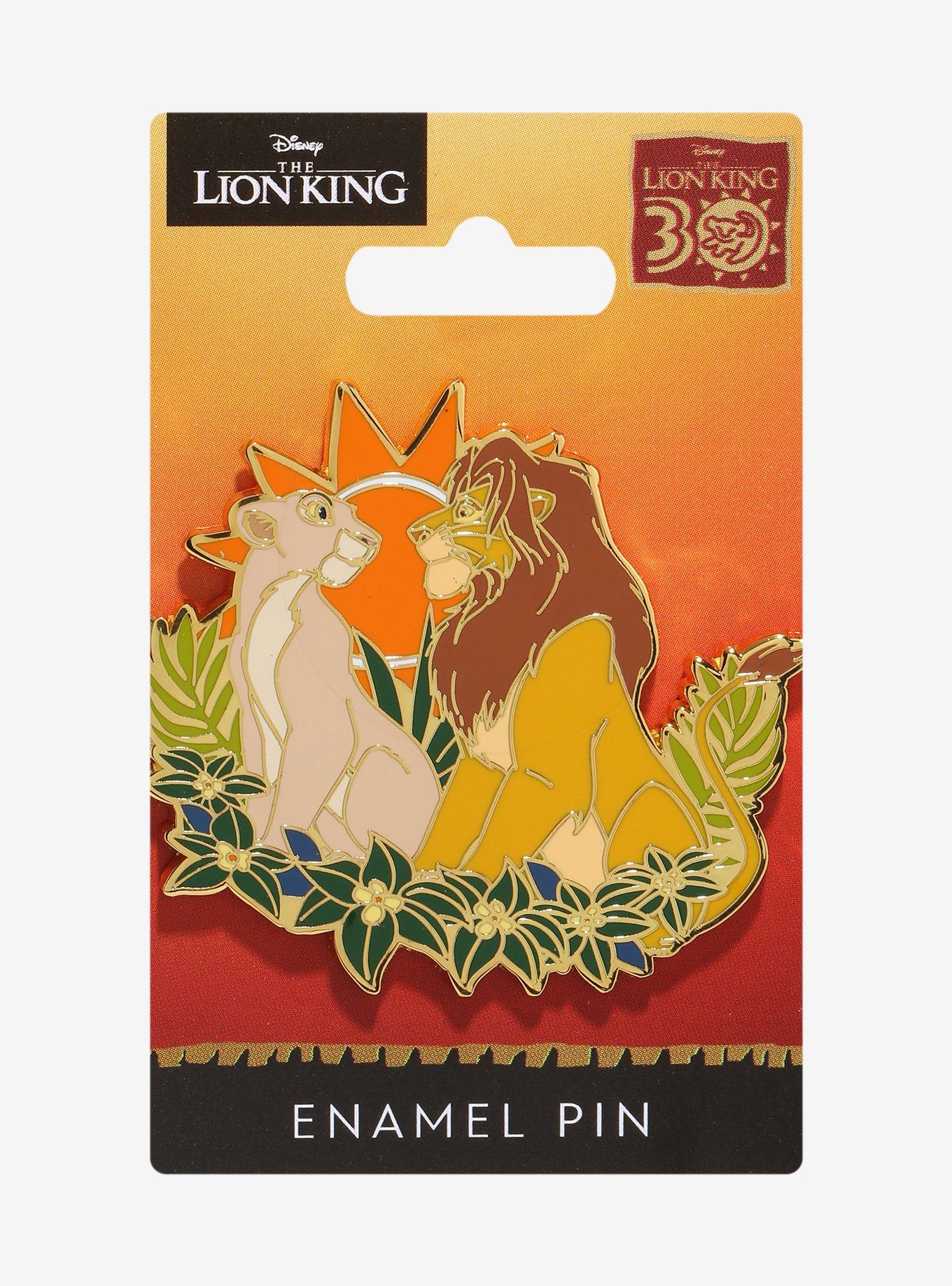Disney The Lion King Simba & Nala Sunshine Enamel Pin - BoxLunch ...