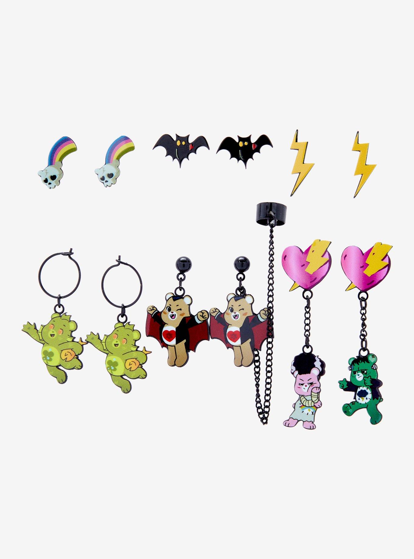 Hot Topic Care Bears X Universal Monsters Cuff Earring Set | Mall of ...