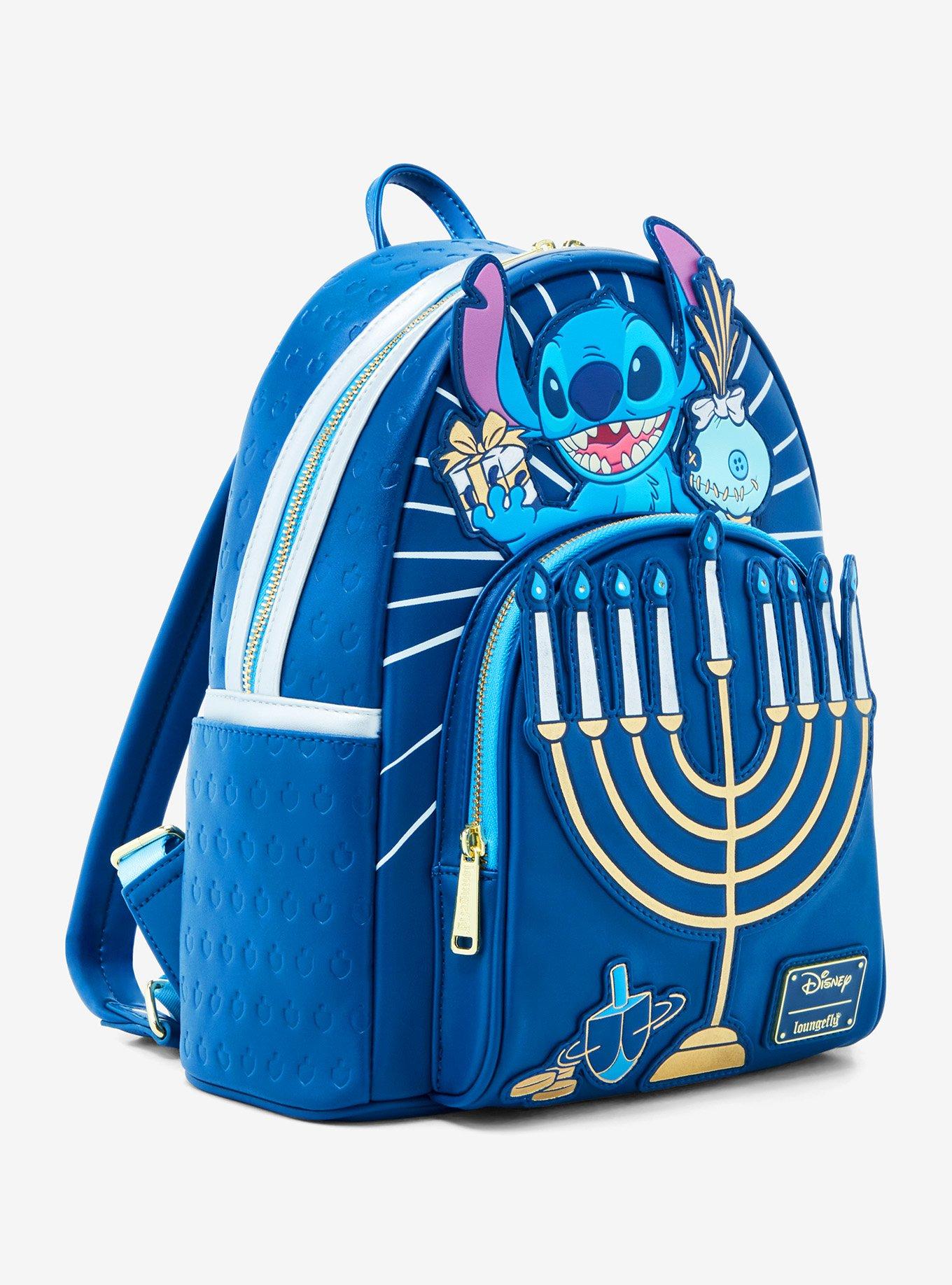 Hot Topic Loungefly Disney Stitch & Scrump Menorah Light-Up Mini ...