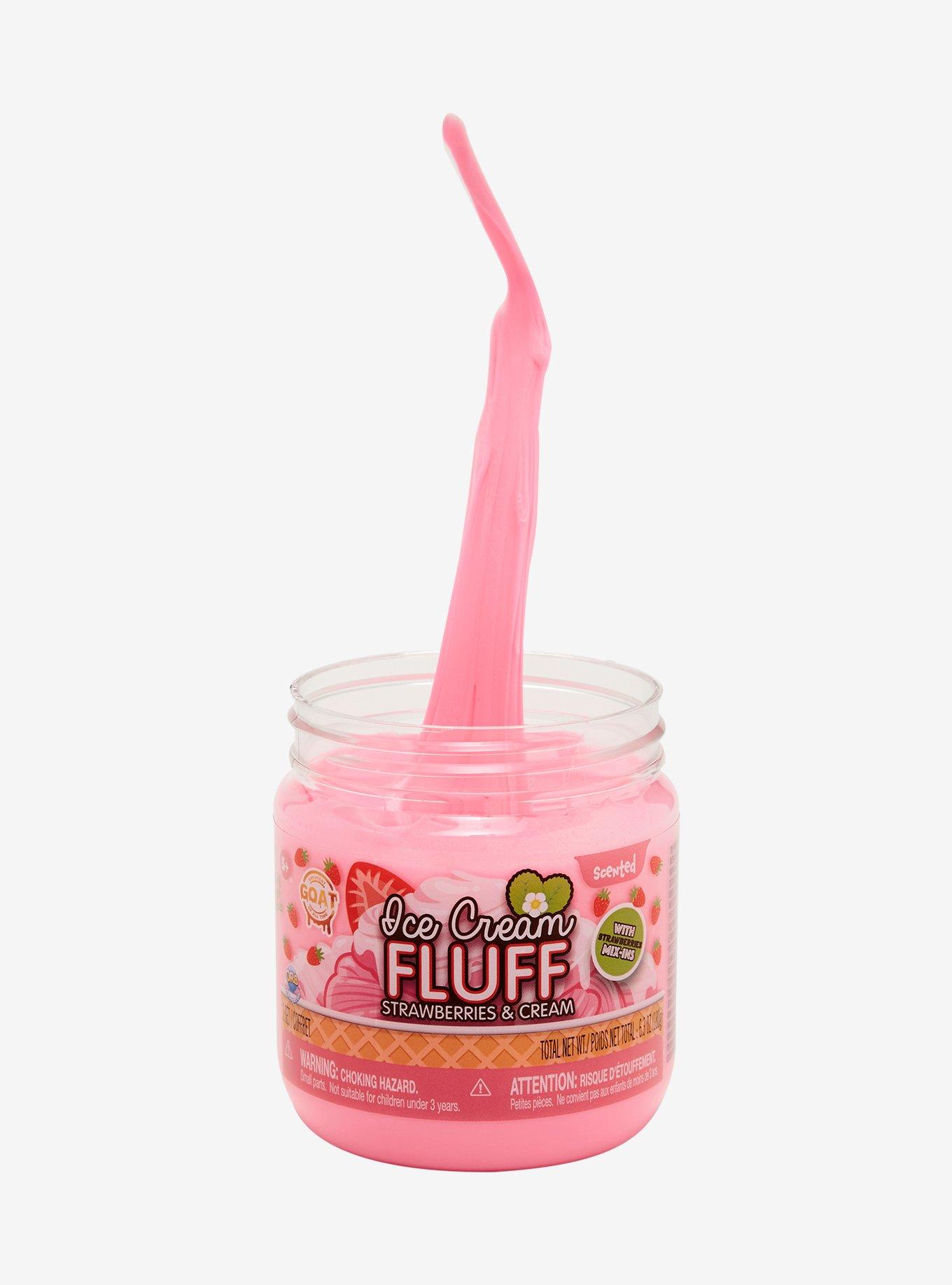 ORB Ice Cream Fluff Strawberries and Cream Scented Slime | BoxLunch