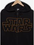 Star Wars Title Logo Women's Knit Zip Hoodie -- BoxLunch Star Wars Title Logo Women's Knit Zip Hoodie -- BoxLunch