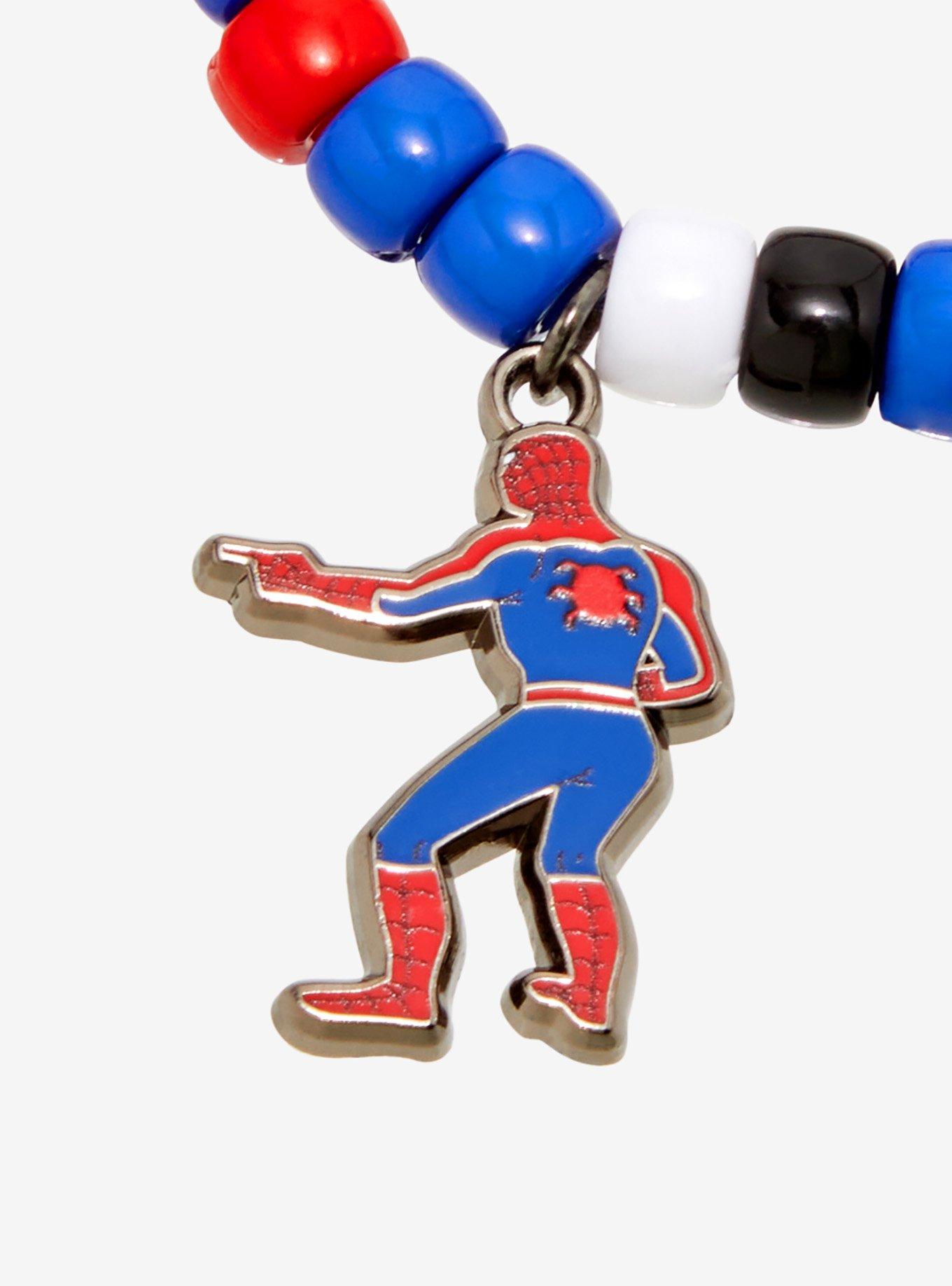 Hot Topic Marvel Spider-Man Pointing Meme Best Friend Bead Bracelet Set ...