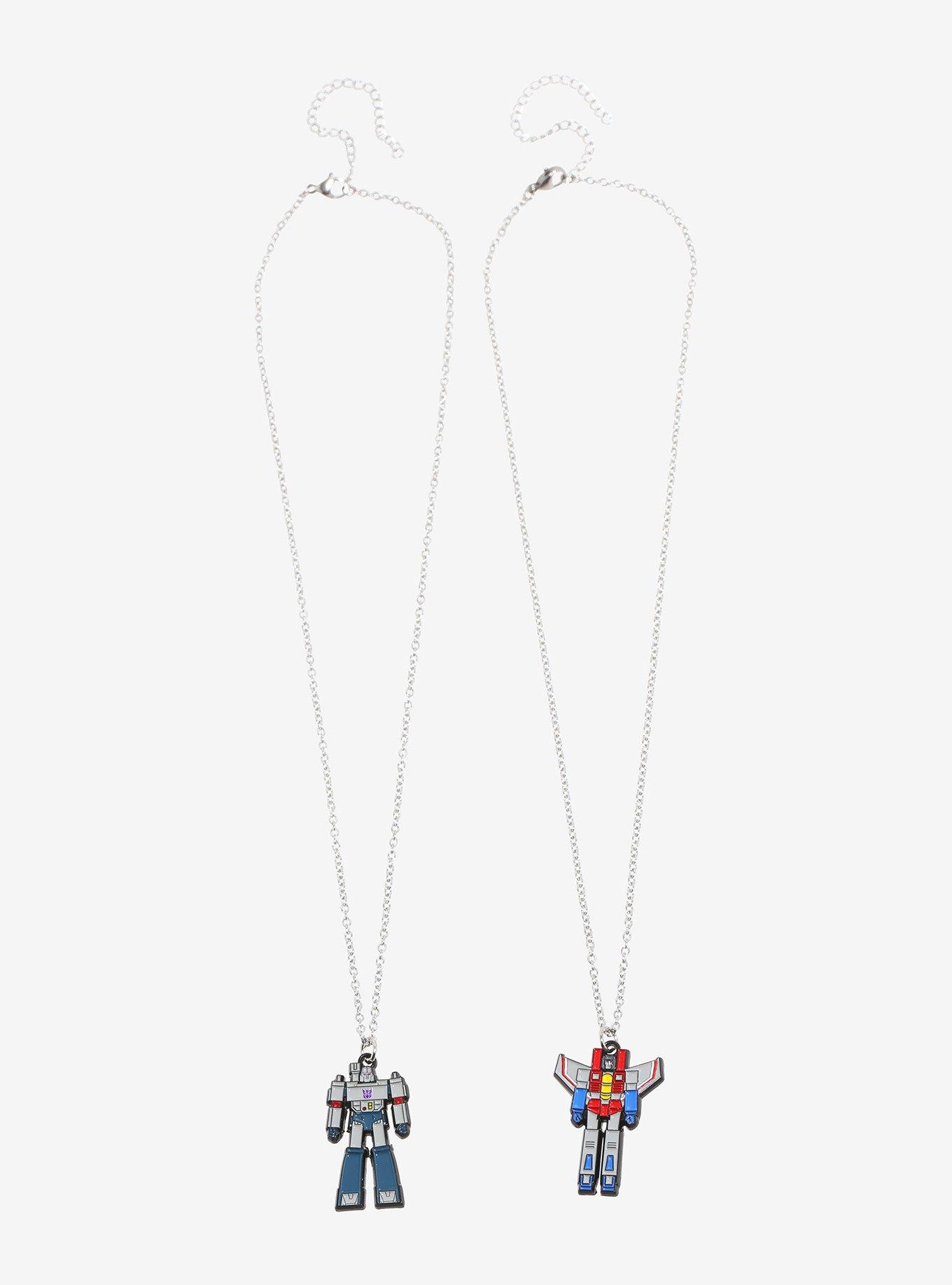 Hot Topic Transformers Megatron & Starscream Best Friend Necklace Set ...