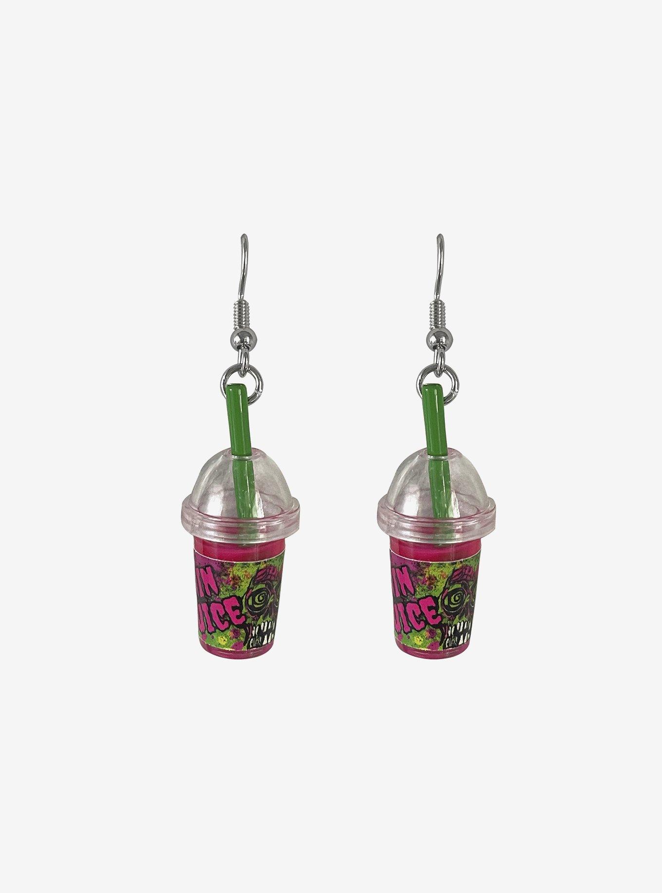 Zombie Brain Juice Slurpee Drop Earrings | Hot Topic