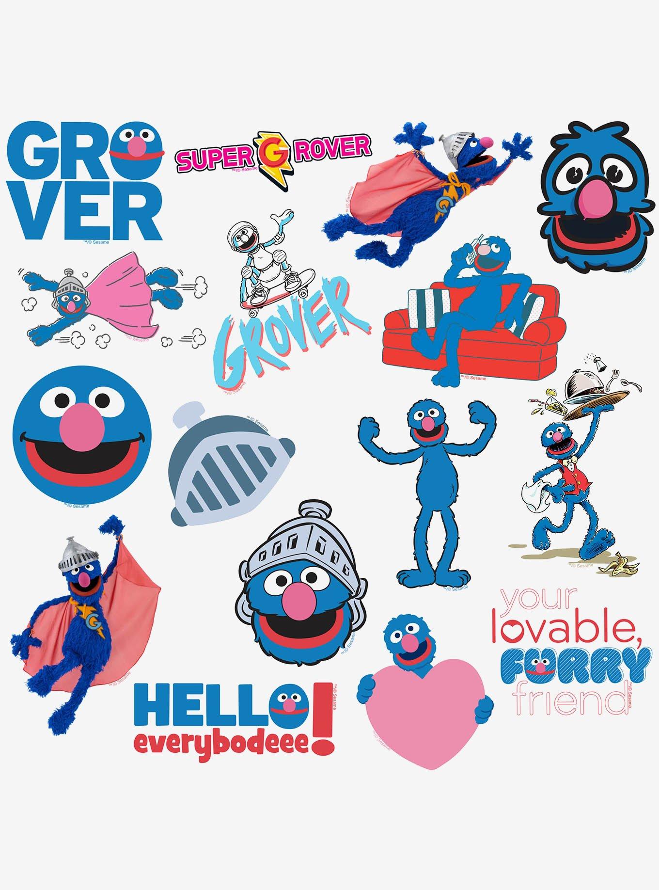 Sesame Street Grover 100ct Vinyl Stickers Variety Pack | BoxLunch