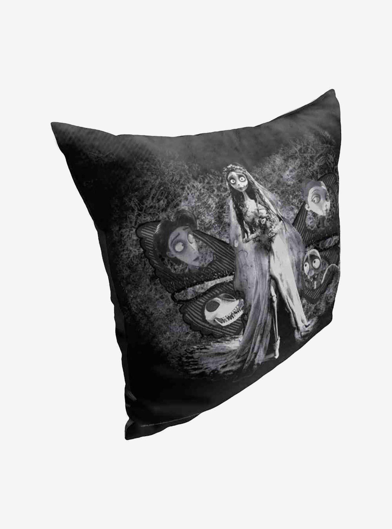 Corpse Bride Black and White Throw Pillow | Hot Topic