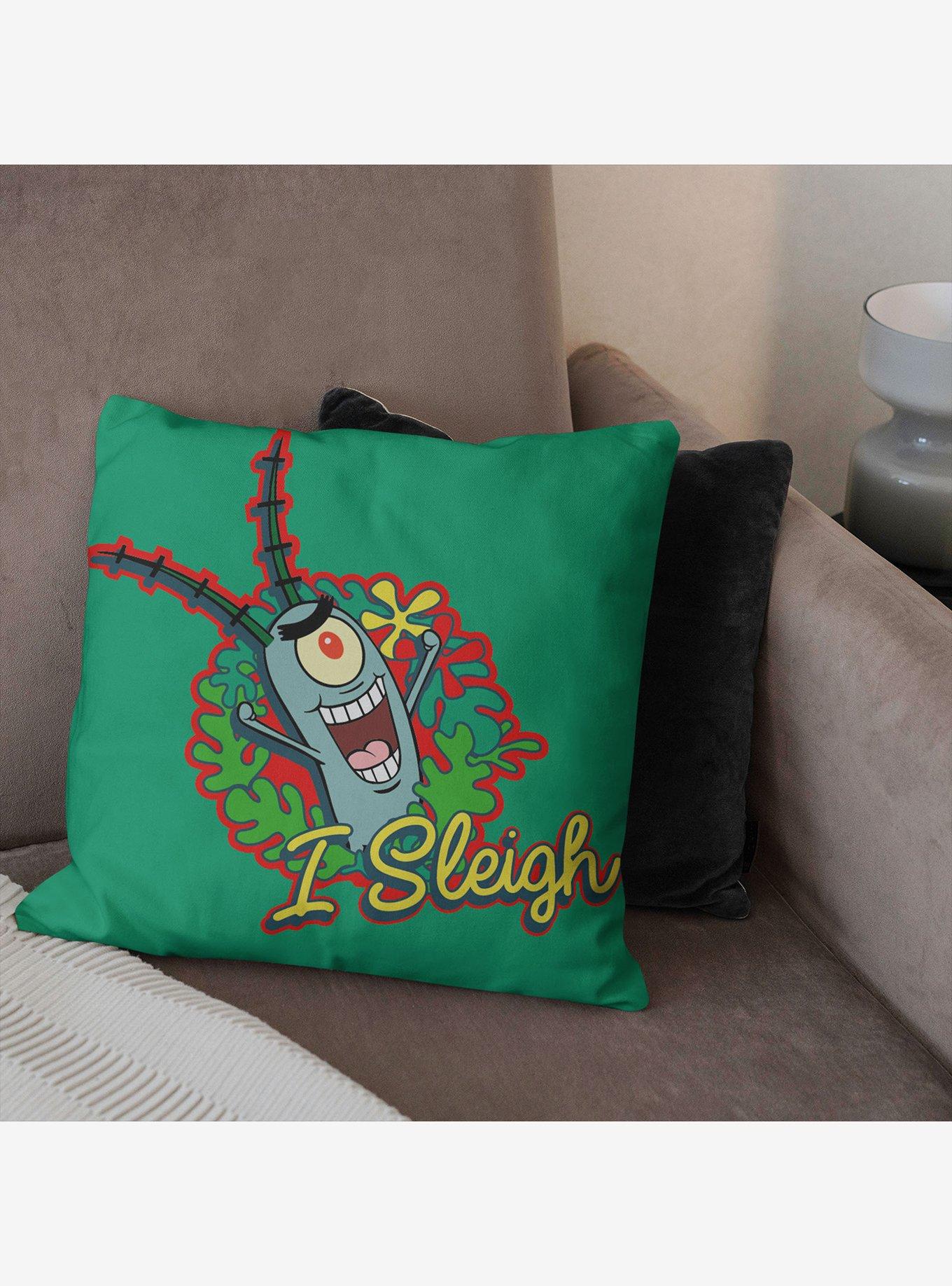 SpongeBob SquarePants I Sleigh Throw Pillow | Hot Topic