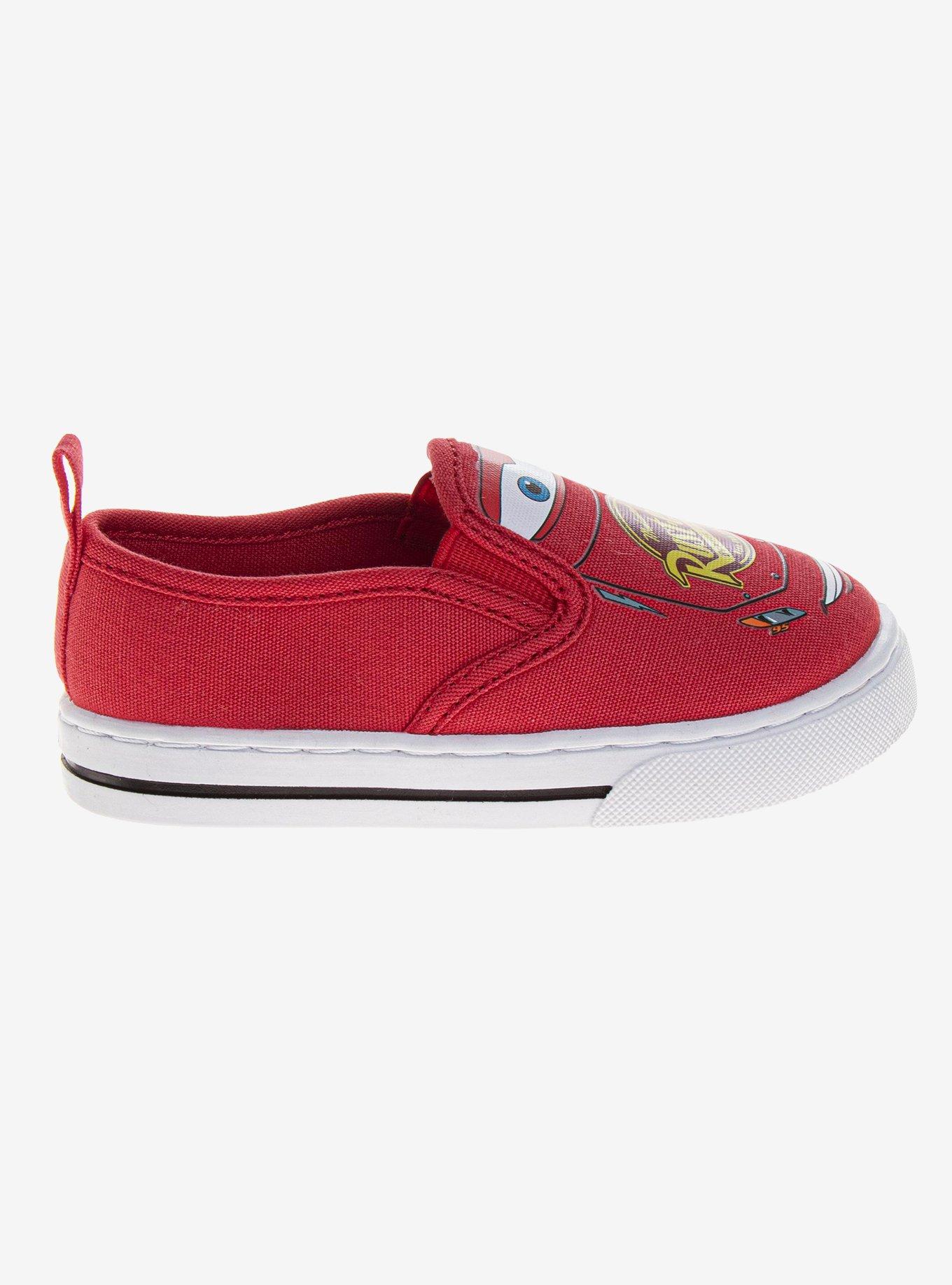 Disney Pixar Cars Lightning McQueen Mater Canvas Slip-On Toddler ...