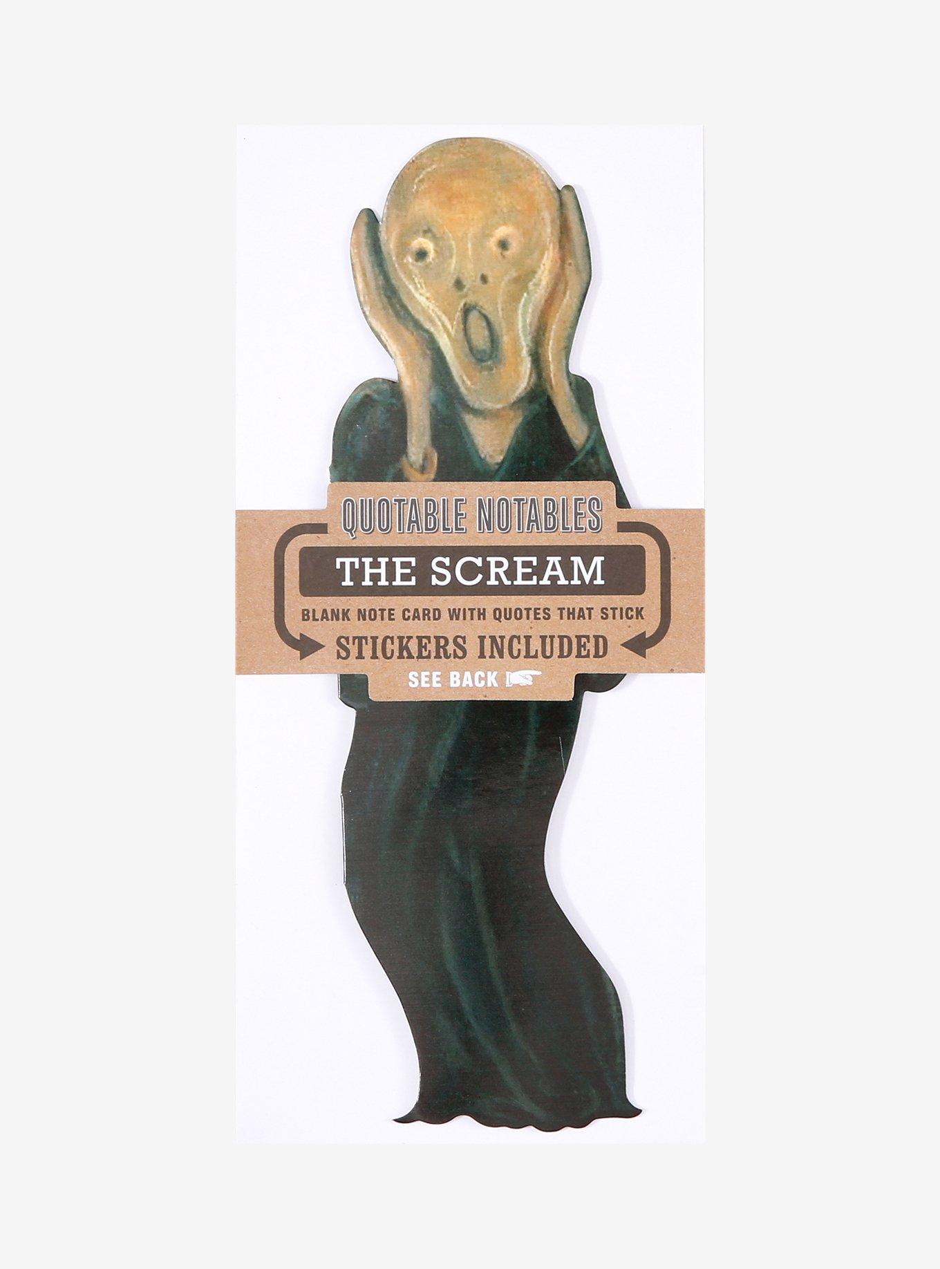 Quotable Notables Edvard Munch's The Scream Greeting Card & Sticker ...