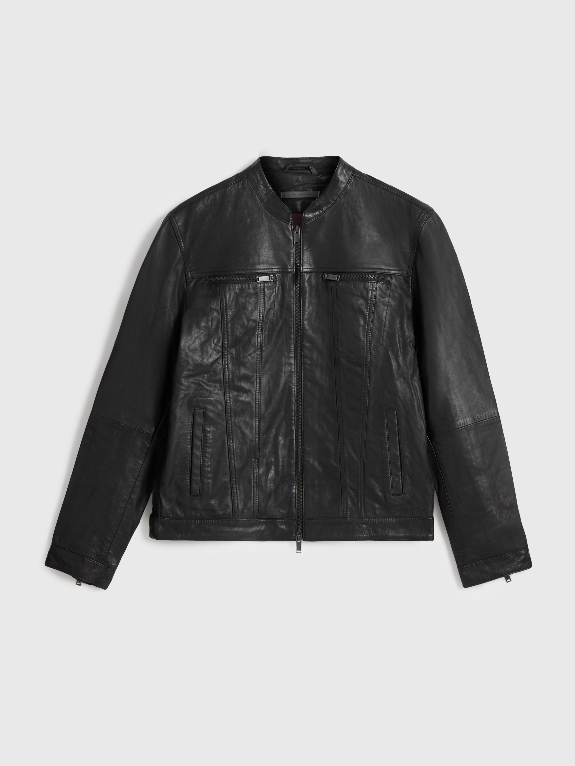 BRANDO BAND COLLAR JACKET | John Varvatos BRANDO BAND COLLAR JACKET | John Varvatos
