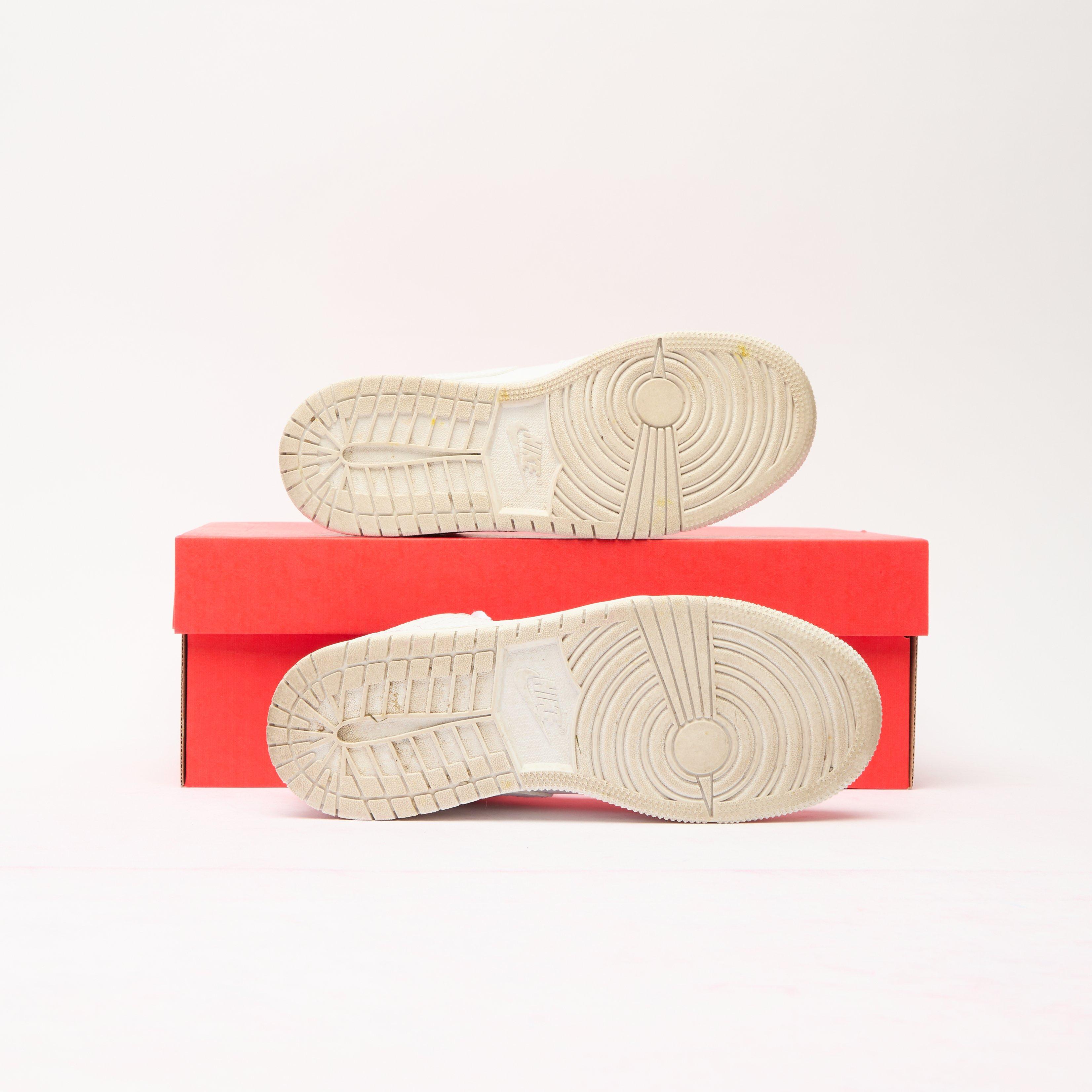 Size UK 3 (GS) - Jordan 1 Low Triple White - 553560-130 for sale online ...