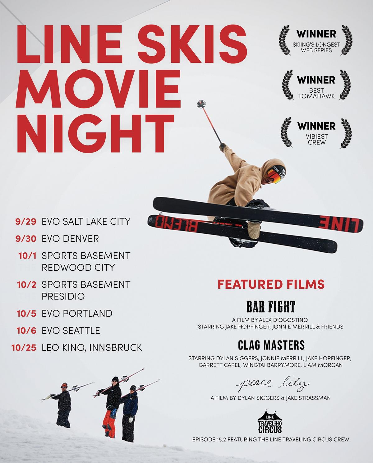 LINE Skis Movie Nights | LINE Skis Events