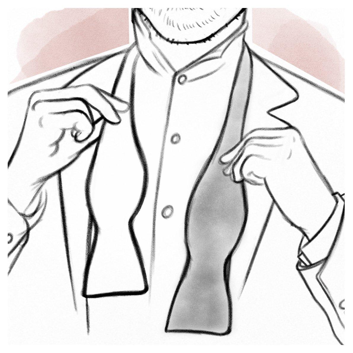 Suit And Bow Tie Drawing