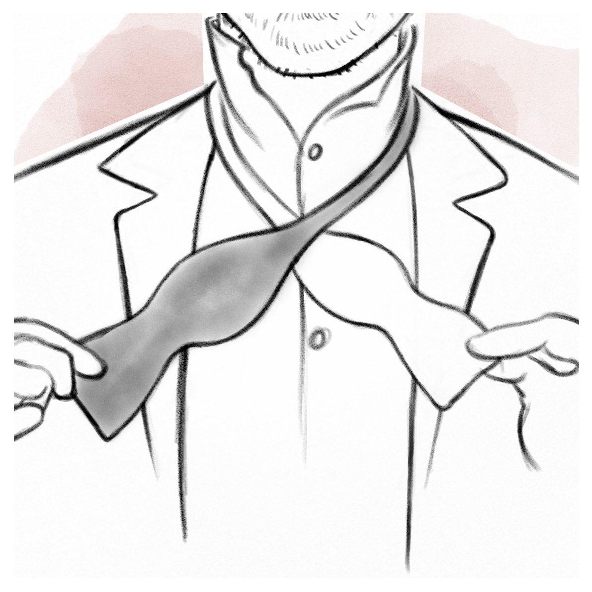 Suit And Bow Tie Drawing