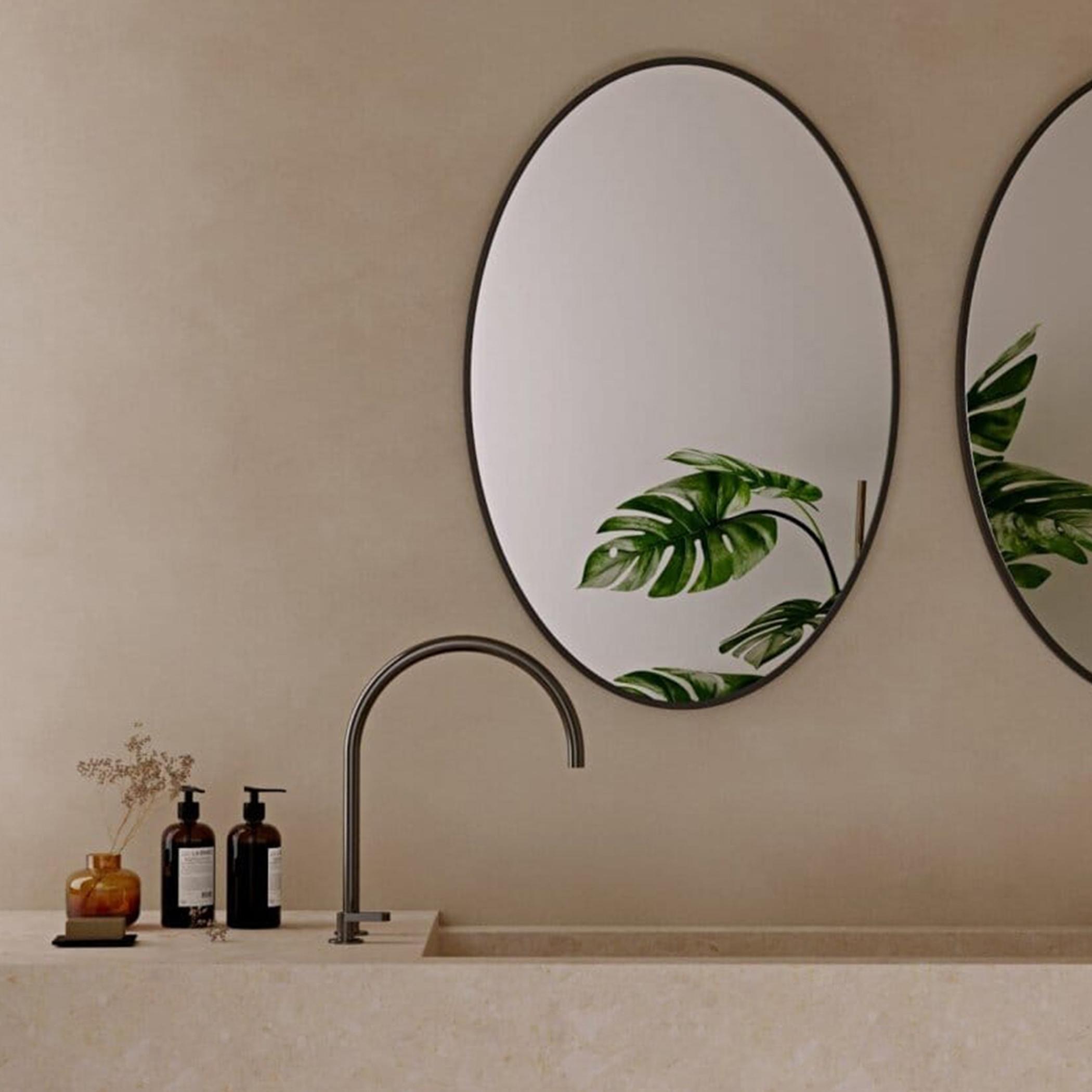Shop HomeKode Oval Vanity and Hallway Mirror - 60x90 cm | Home Centre UAE