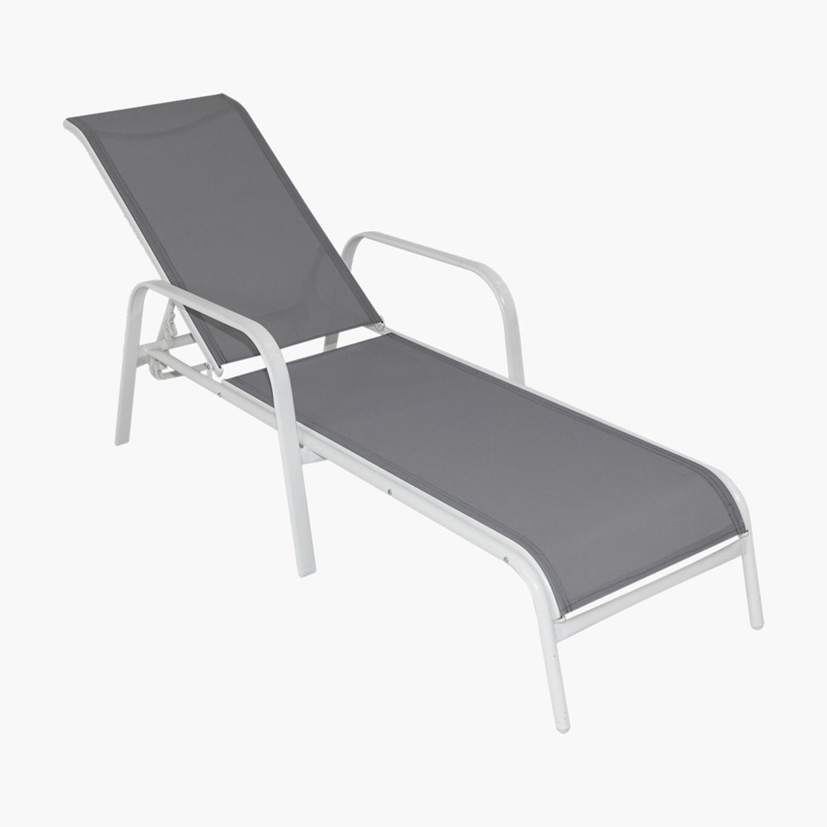 Shop Swin Adjustable Steel Sunbed | Homecentre UAE