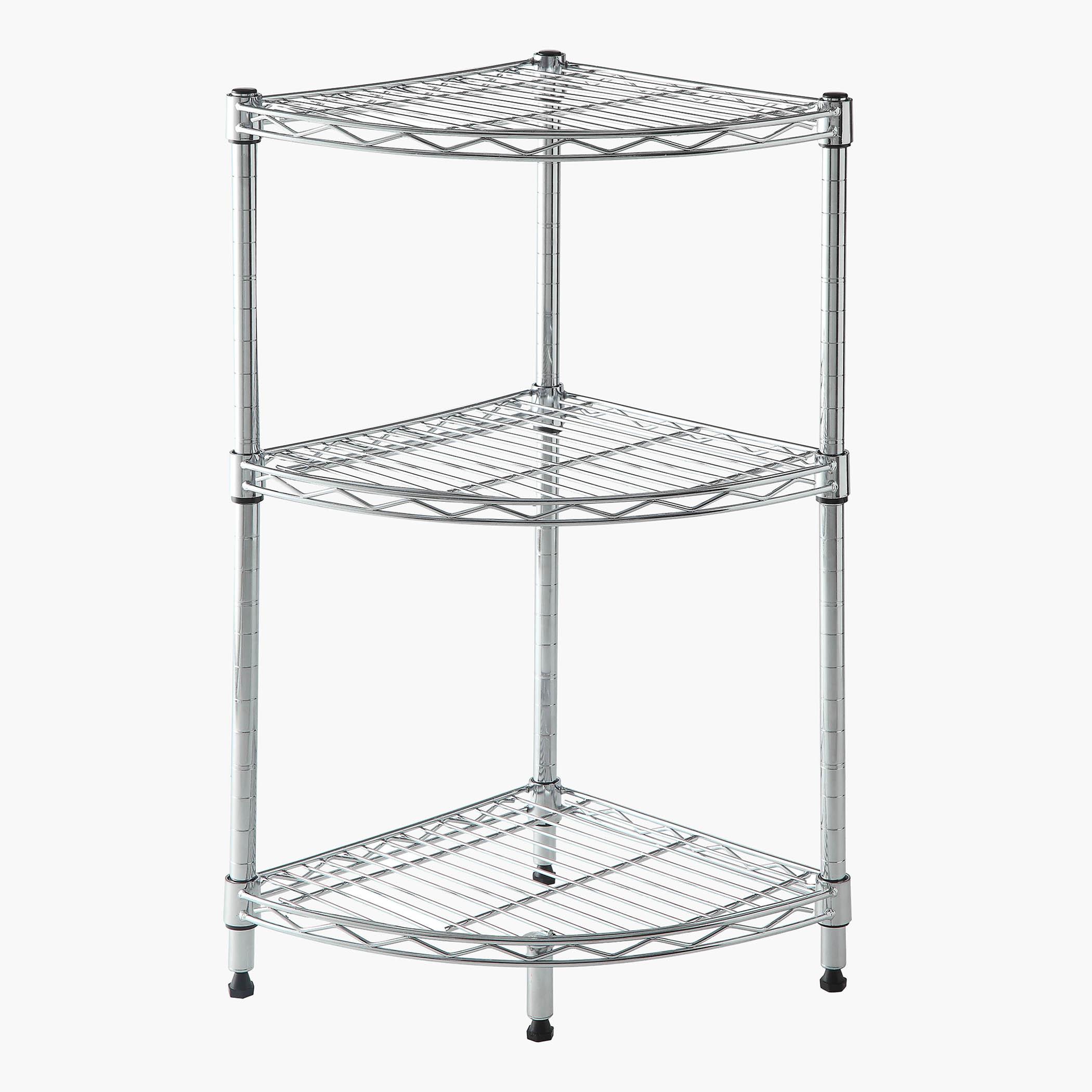 Shop CamelTough 3-Shelf Adjustable Wire Corner Storage Rack | Home ...