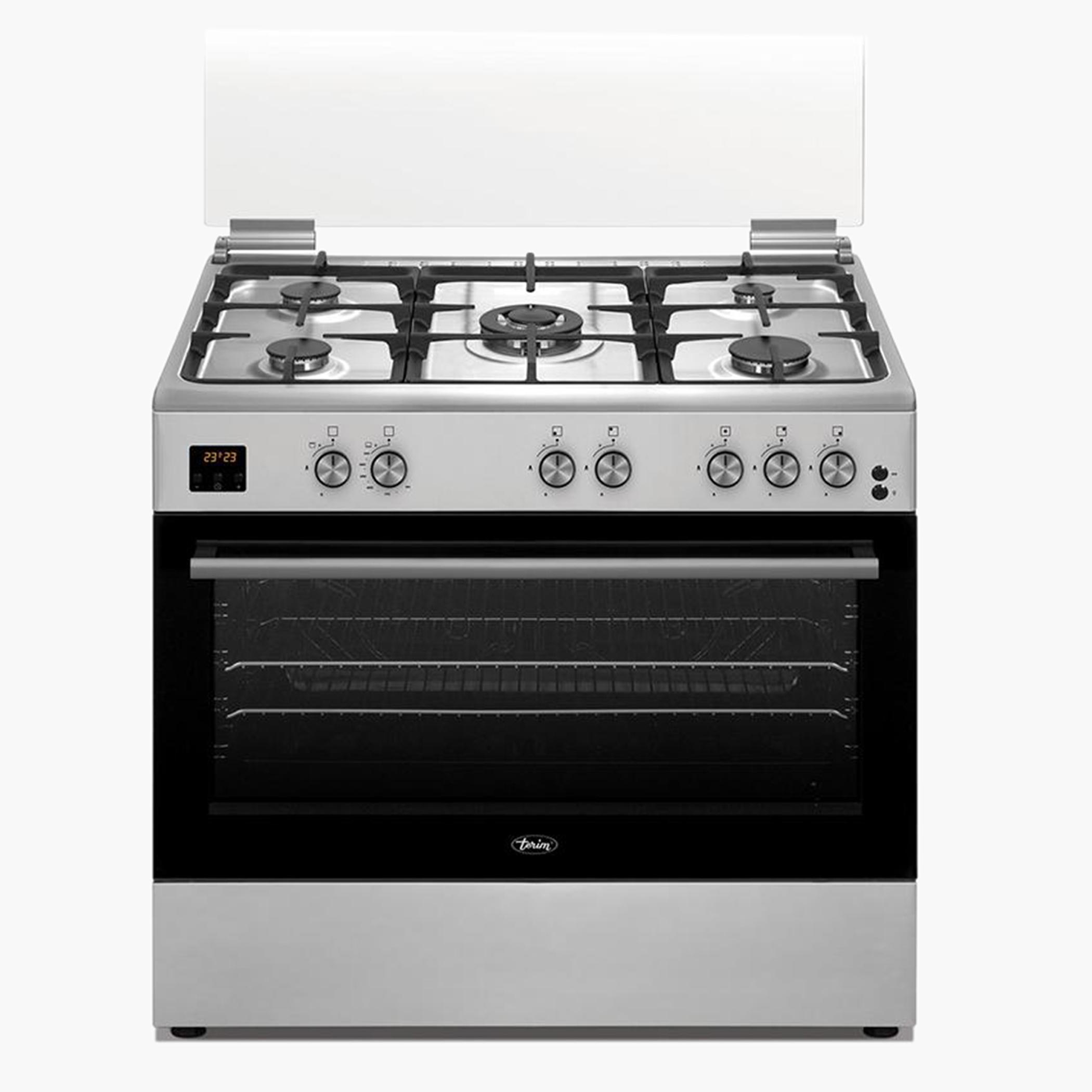 Shop Terim 5-Gas Burner 90 cm Gas Cooking Range - TERGC96ST | Home ...