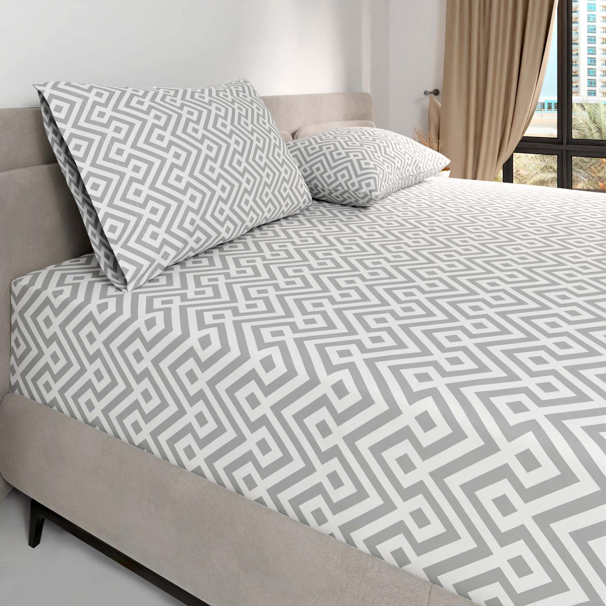 Shop Europa 144 Thread Count 3-Piece Super King Fitted Sheet Set ...