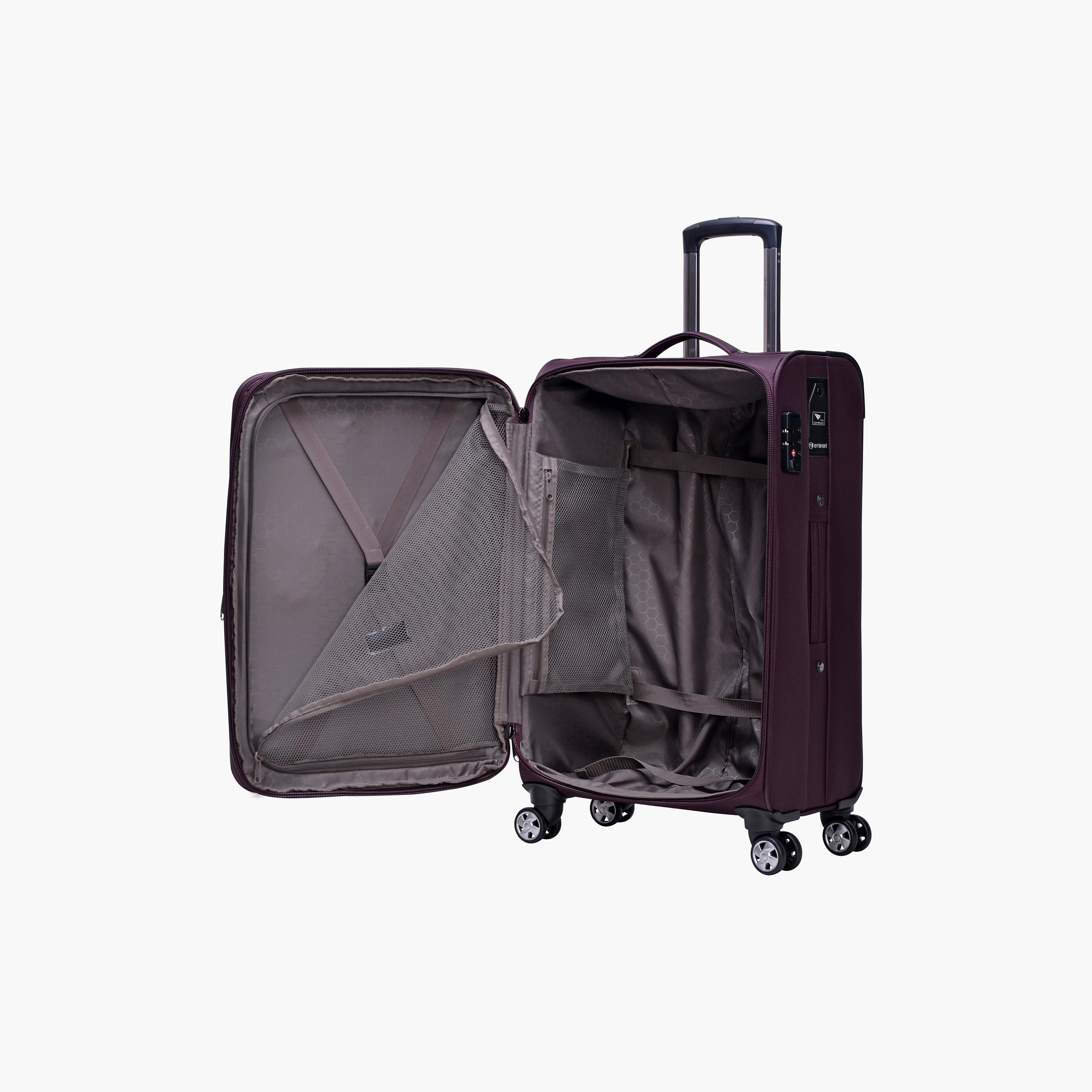 Shop Eminent 77 CM Large Check-In Soft Case Luggage Trolley Bag with 4 ...