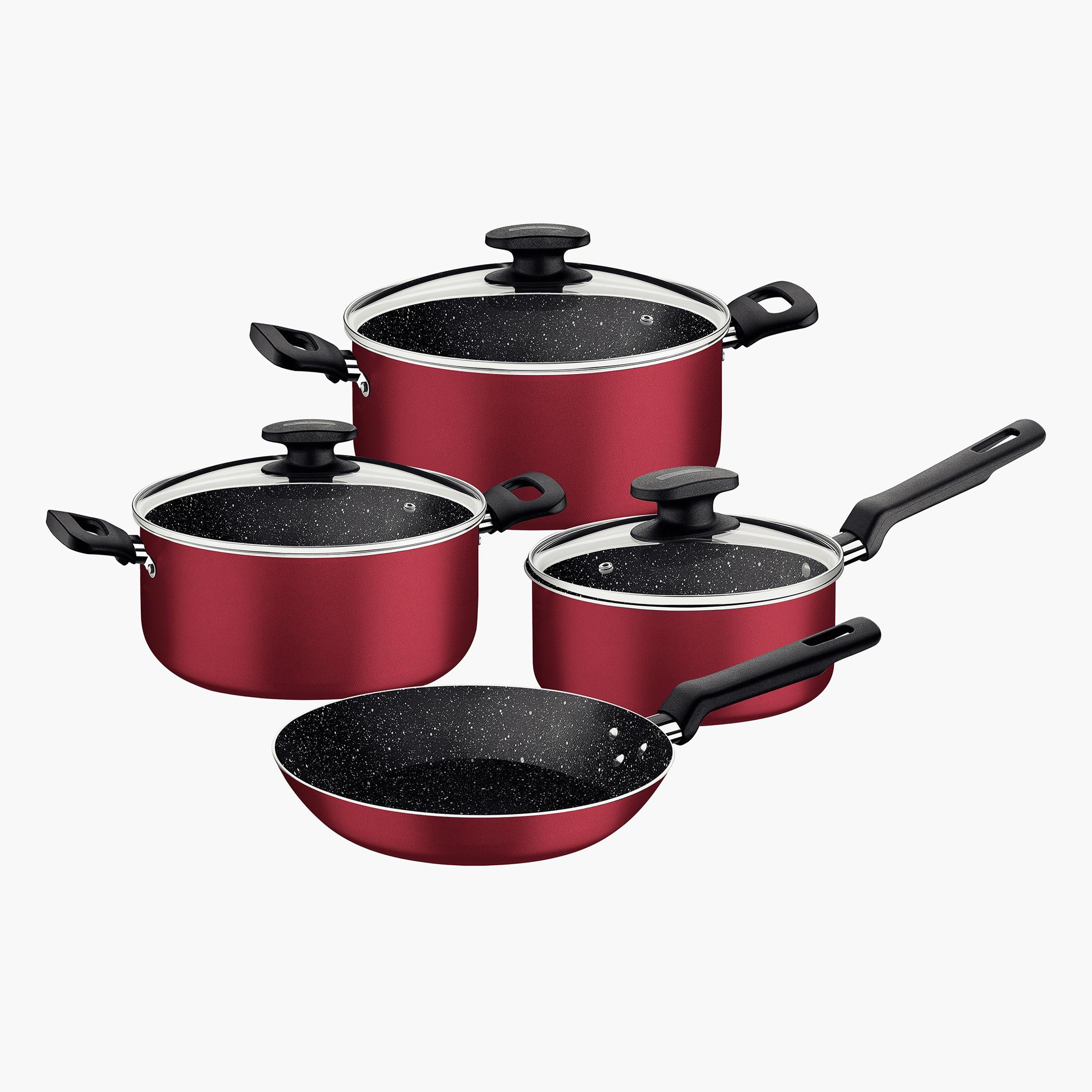 Shop Tramontina 7-Piece Aluminium Non-Stick Cookware Set | Home Centre UAE