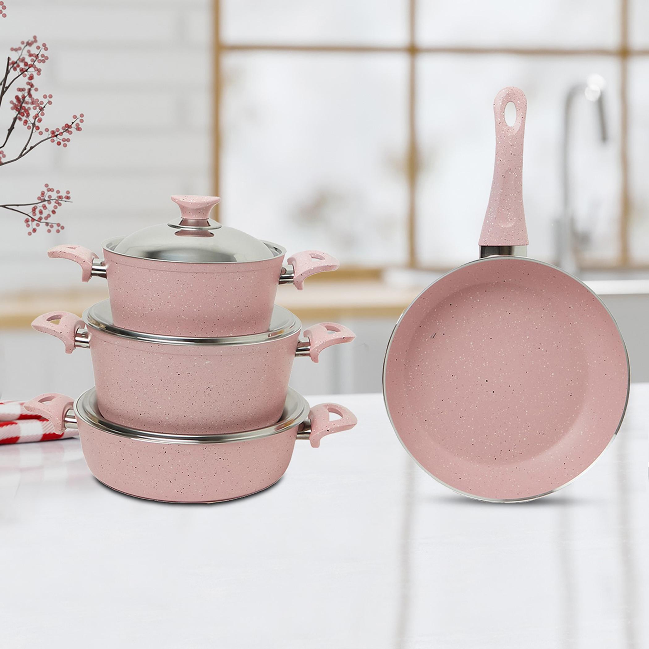 Shop In House 7-Piece Turkish Granite Induction Base Cookware Set ...
