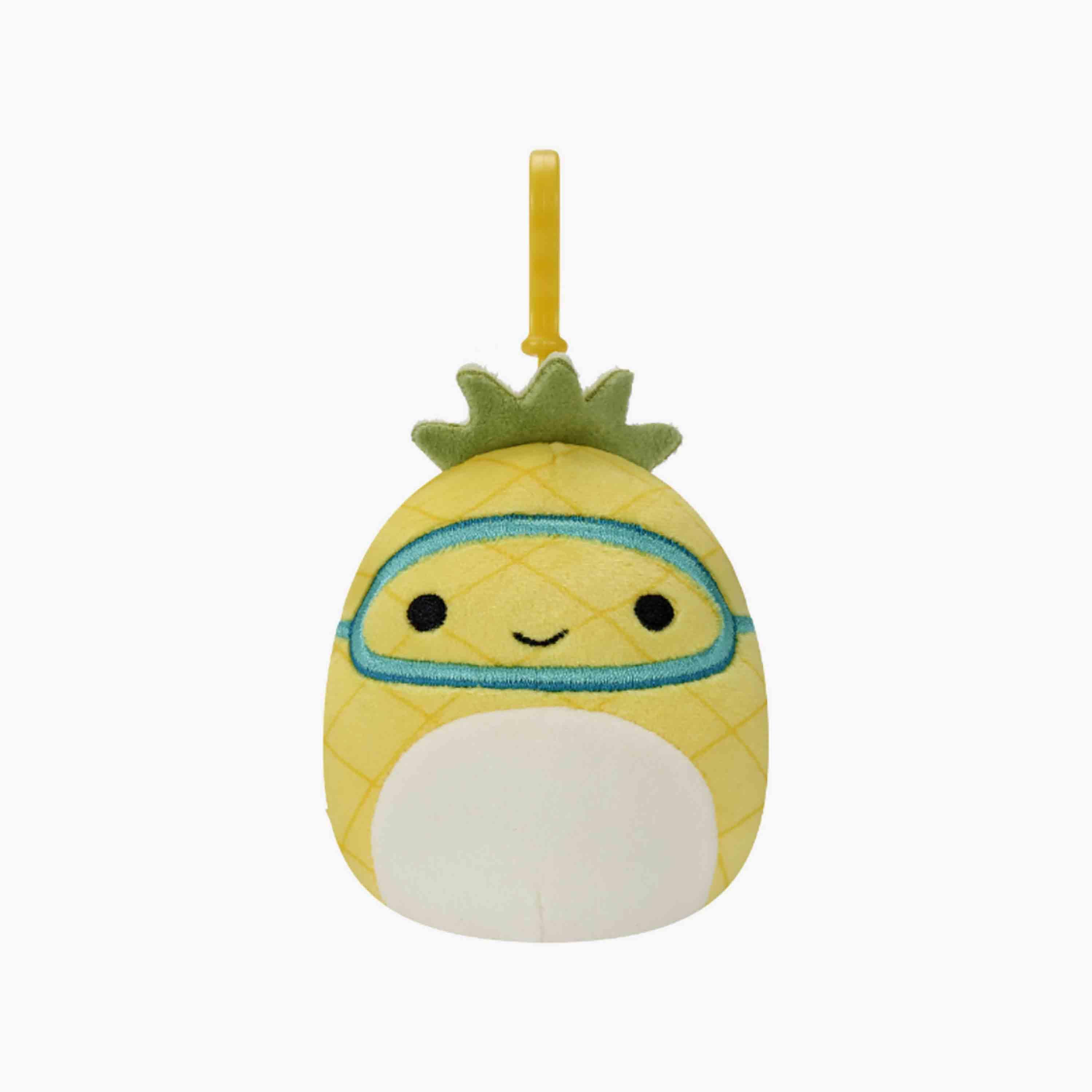 Buy Squishmallow 3.5'' Maui the Pineapple w Scuba Mask Clip-On Plush ...