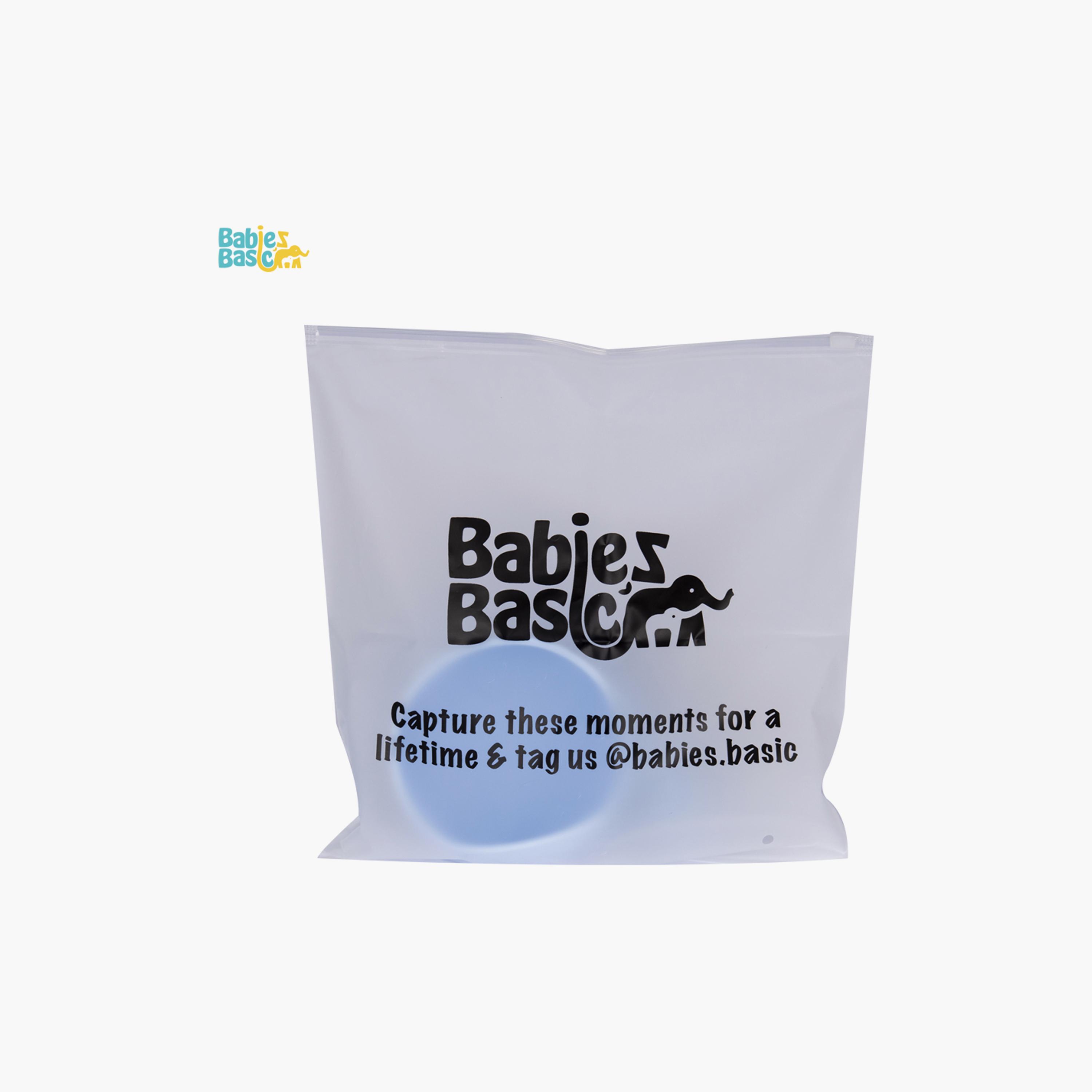 Buy Babies Basic 2-Piece Silicone Suction Bowl & Spoon Feeding Set ...