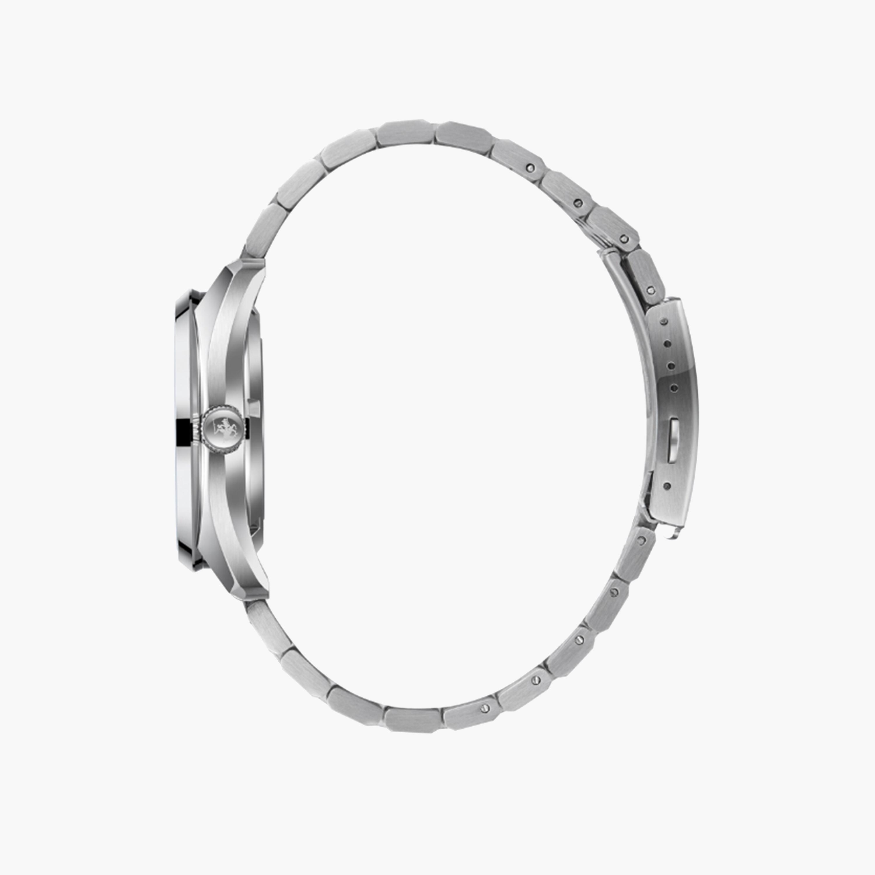 Shop Beverly Hills Polo Club Men's 40 MM Silver Automatic Metal Strap ...