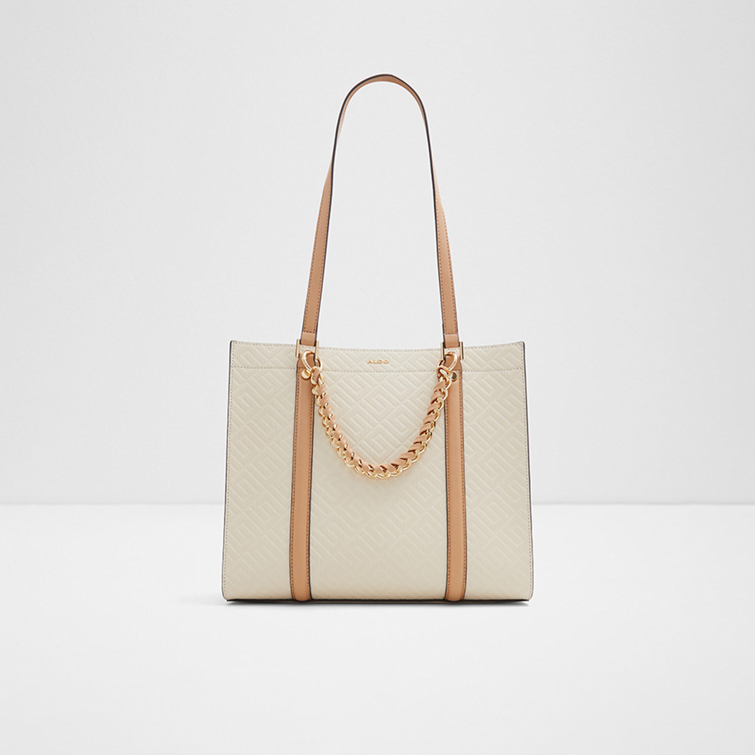 Buy Aldo Ameli Monogram Double Handle Tote Bag with Open Top Closure ...