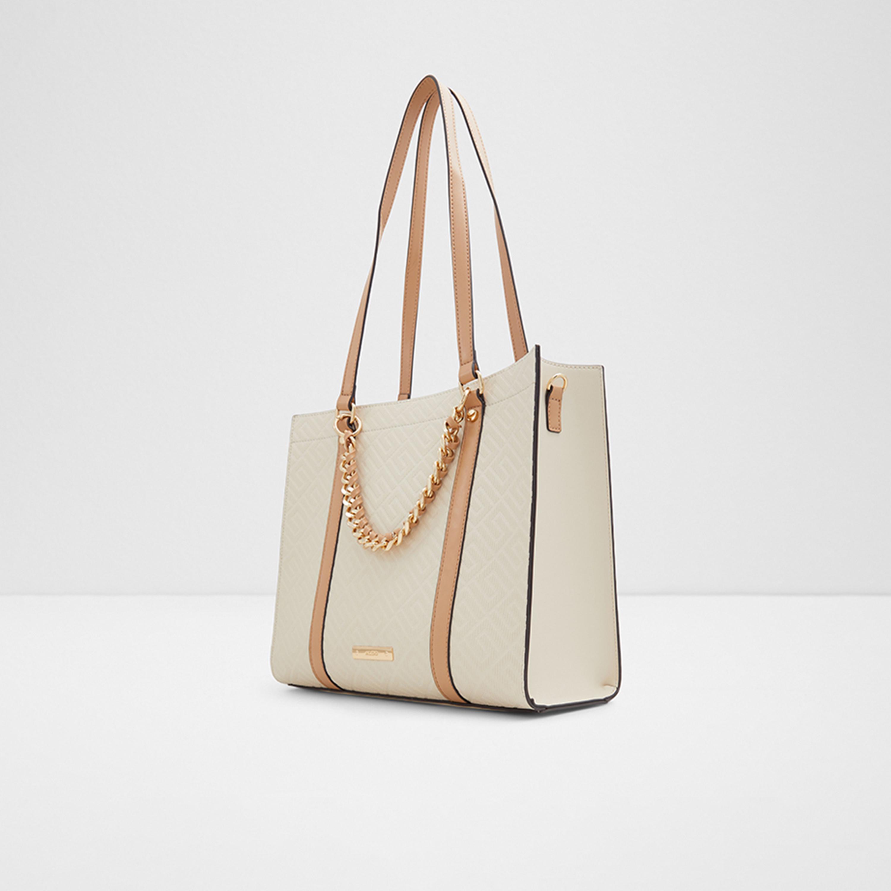 Buy Aldo Ameli Monogram Double Handle Tote Bag with Open Top Closure ...