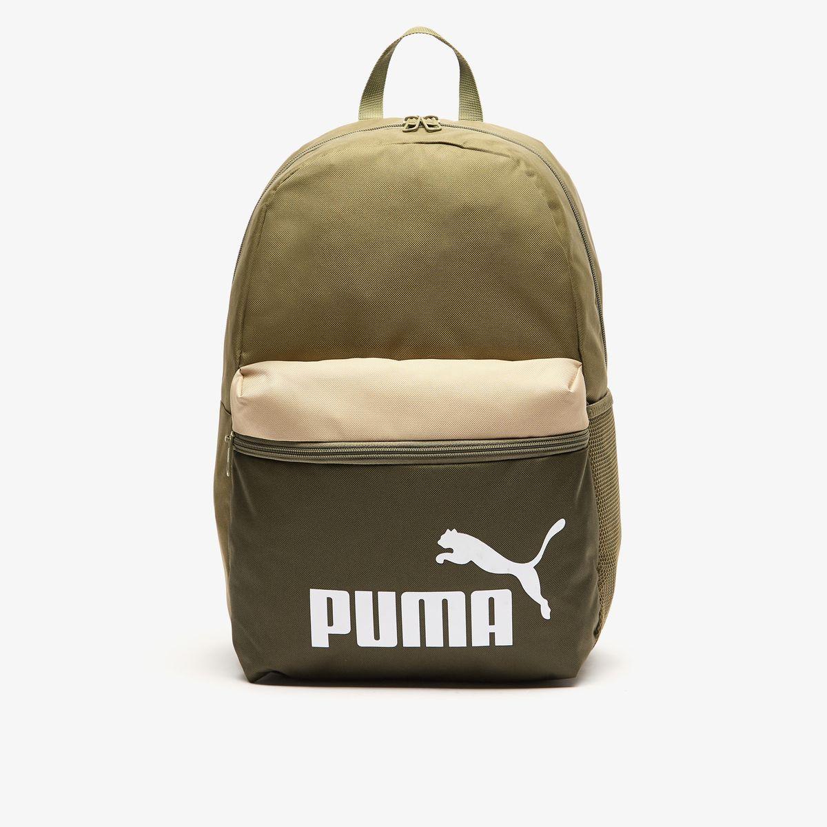 Shop Puma Logo Detail Backpack with Adjustable Straps and Zip Closure ...