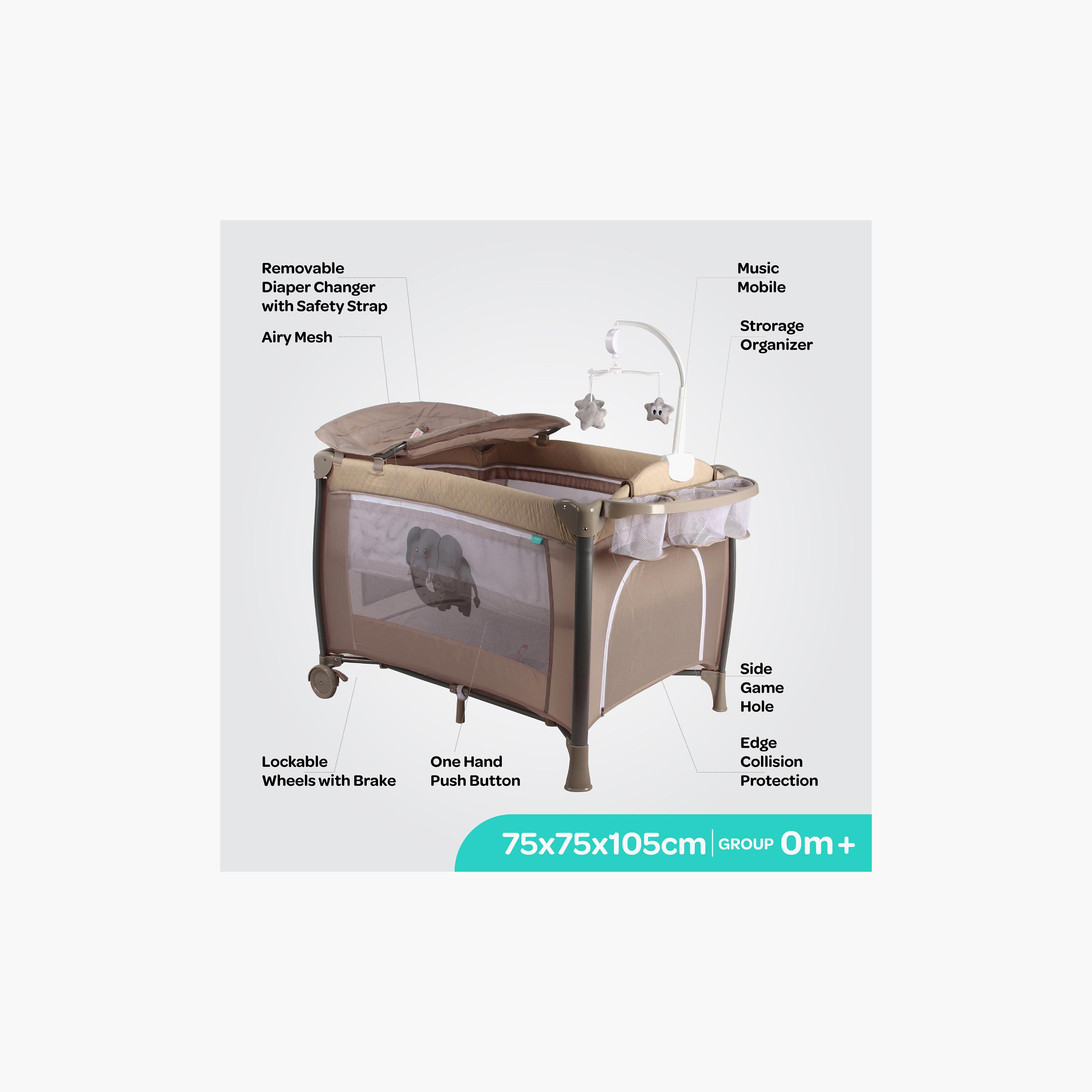 Buy Moon Joypod Playpen with Removable Diaper Changing Space, Musical ...