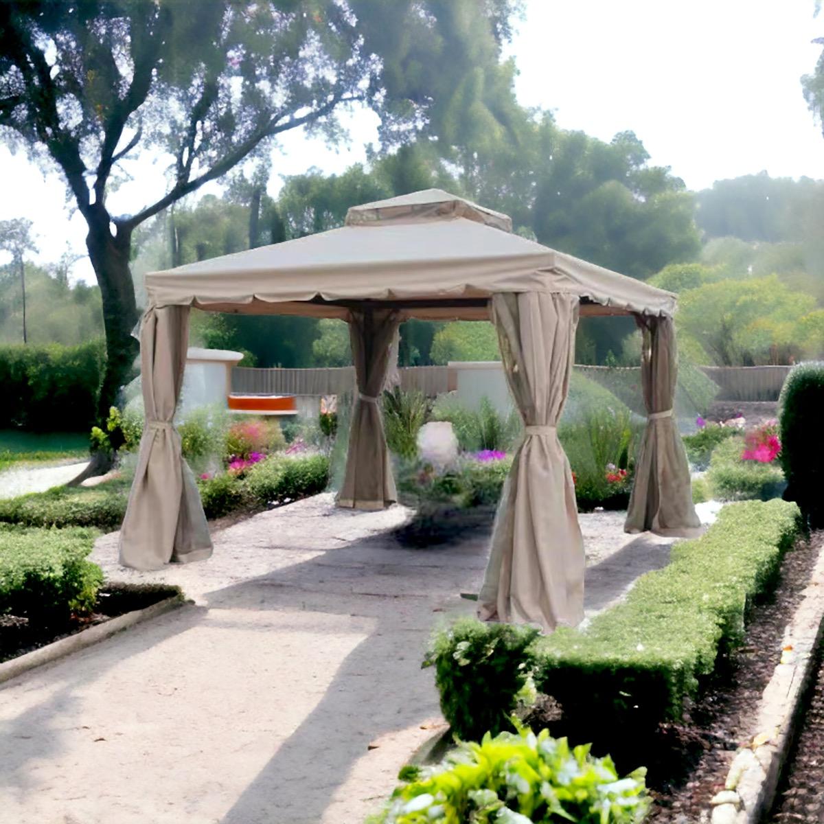 Shop Alsaada Home Stainless Steel Gazebo - 300x300 cm | Home Centre KSA