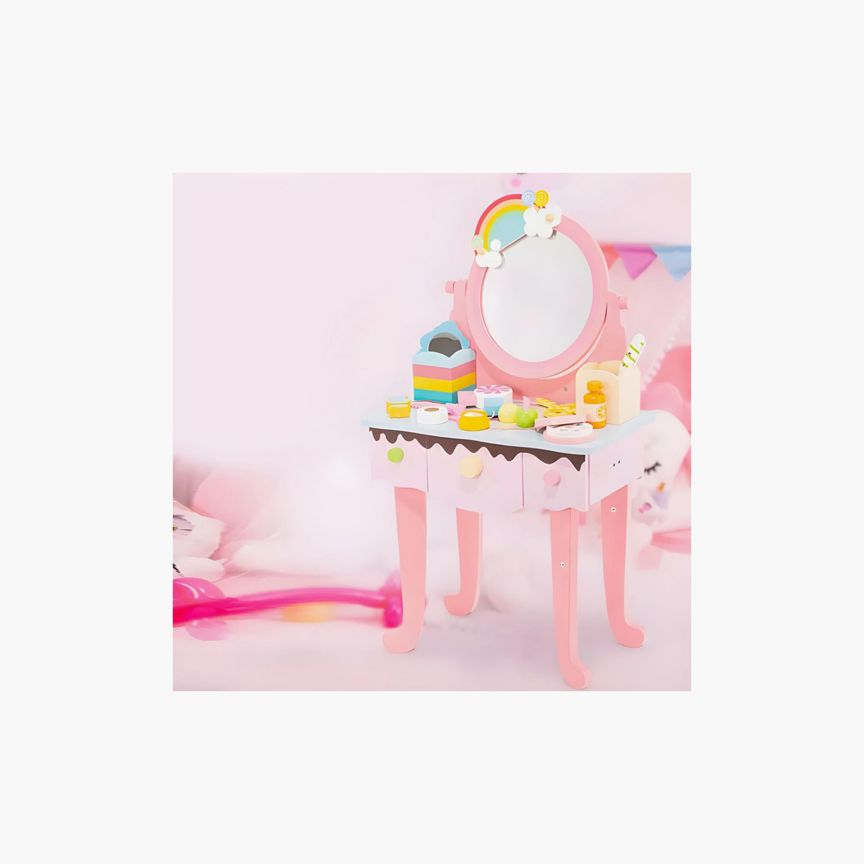 Buy Factory Price Kids Wooden Makeup Set with Table Pretend Play Set ...