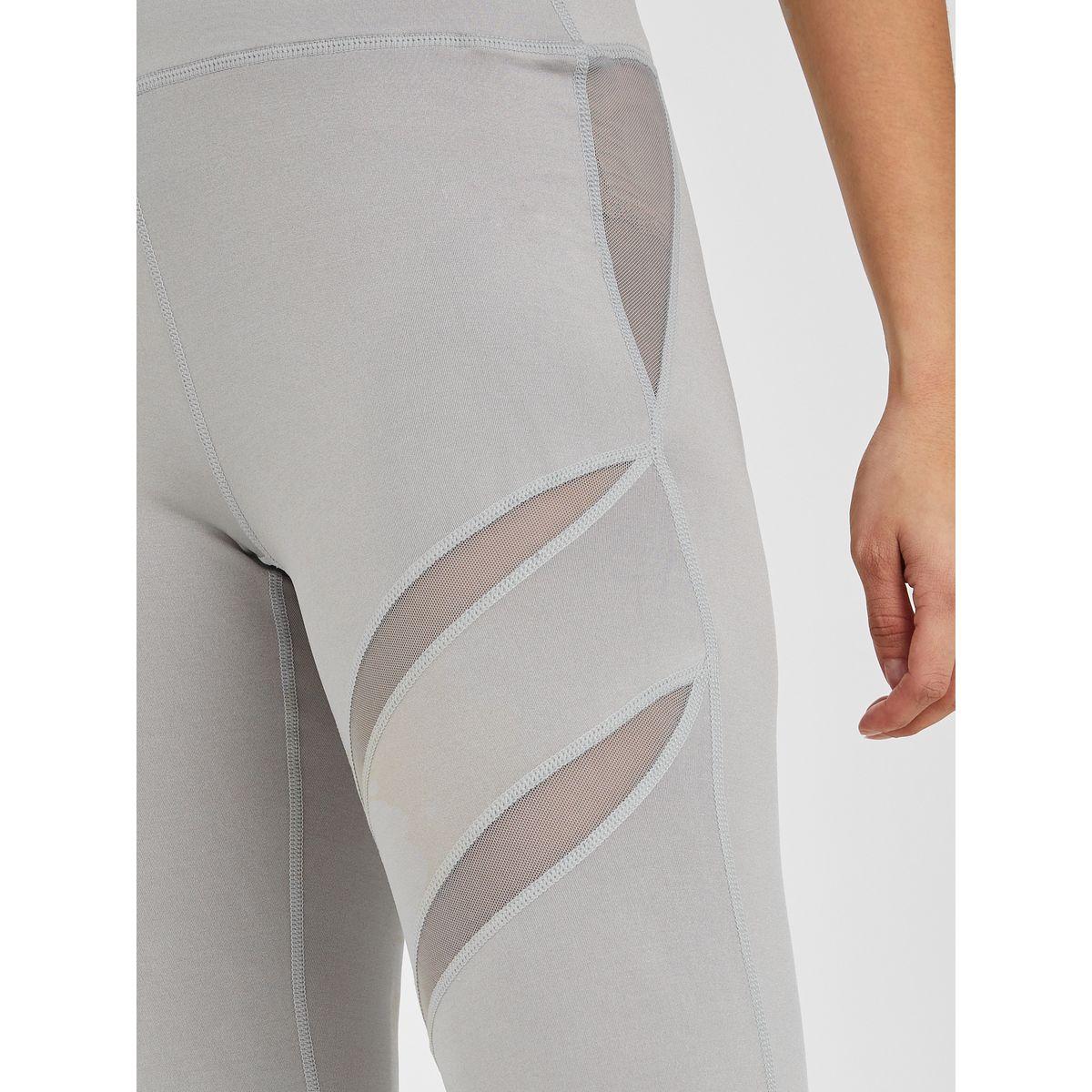 Buy Styli Active Ripped Look Mesh Insert Panel Active Leggings Online ...